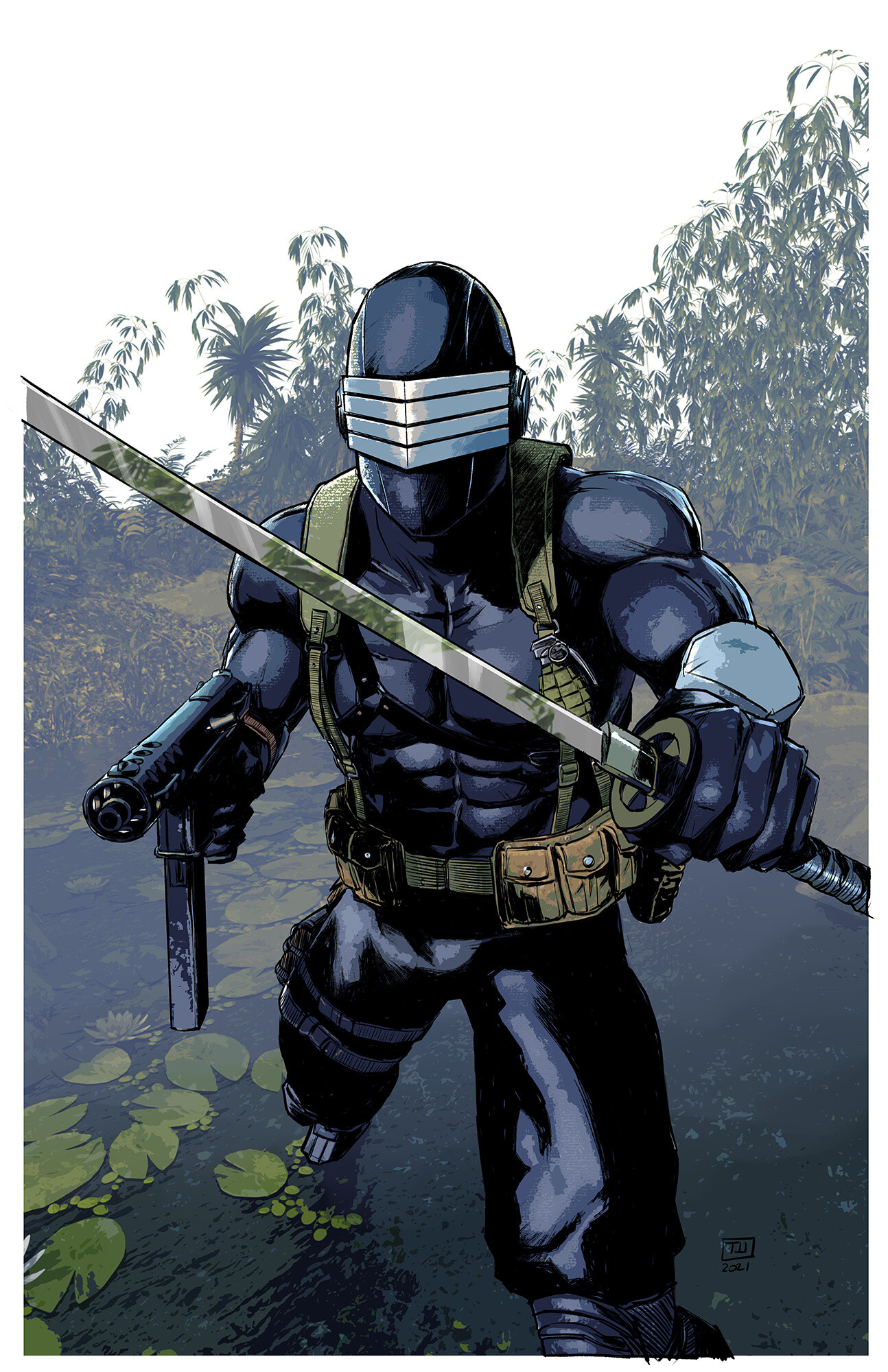 ArtStation - snake eyes cover color practice