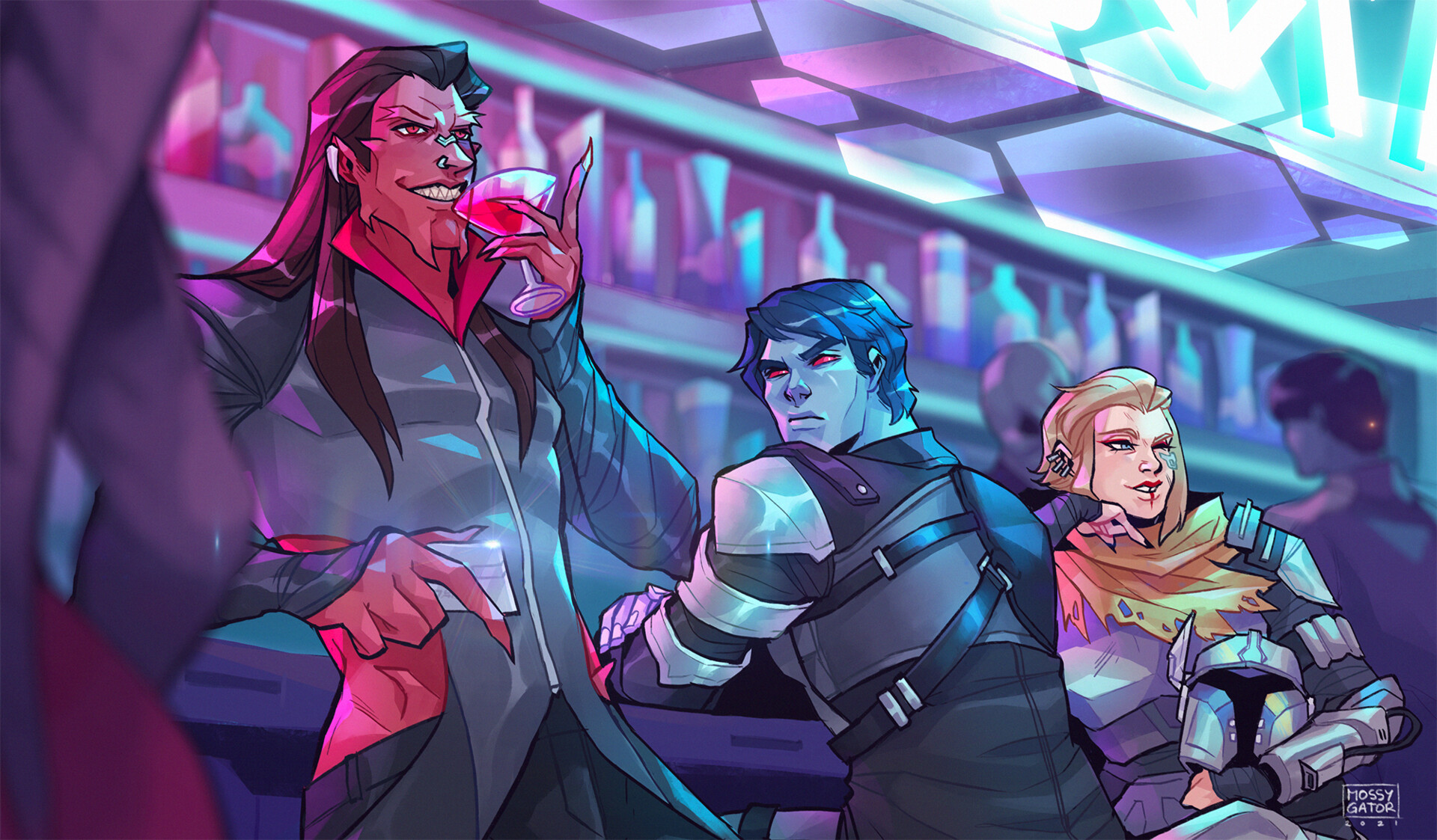 ArtStation - Illustration: Night in Nar Shaddaa