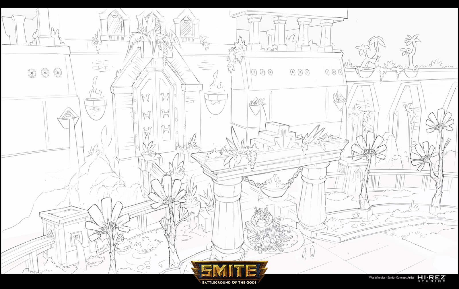 Wes Wheeler - Smite: Conquest Season 8 (Chaos base concepts)