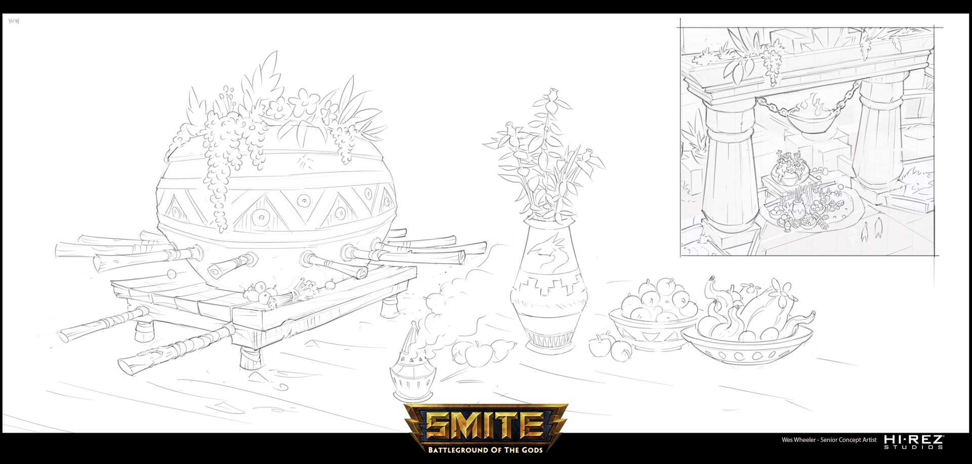 Wes Wheeler - Smite: Conquest Season 8 (Chaos base concepts)