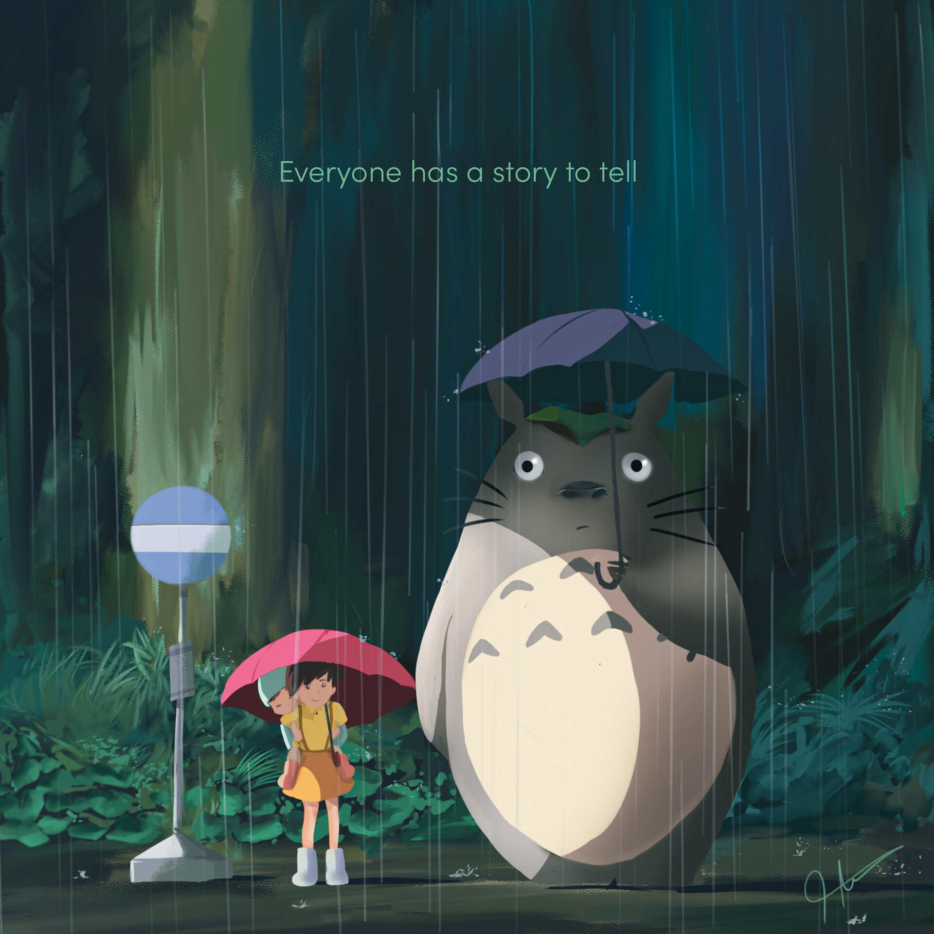 ArtStation - My Neighbor Totoro Fanart