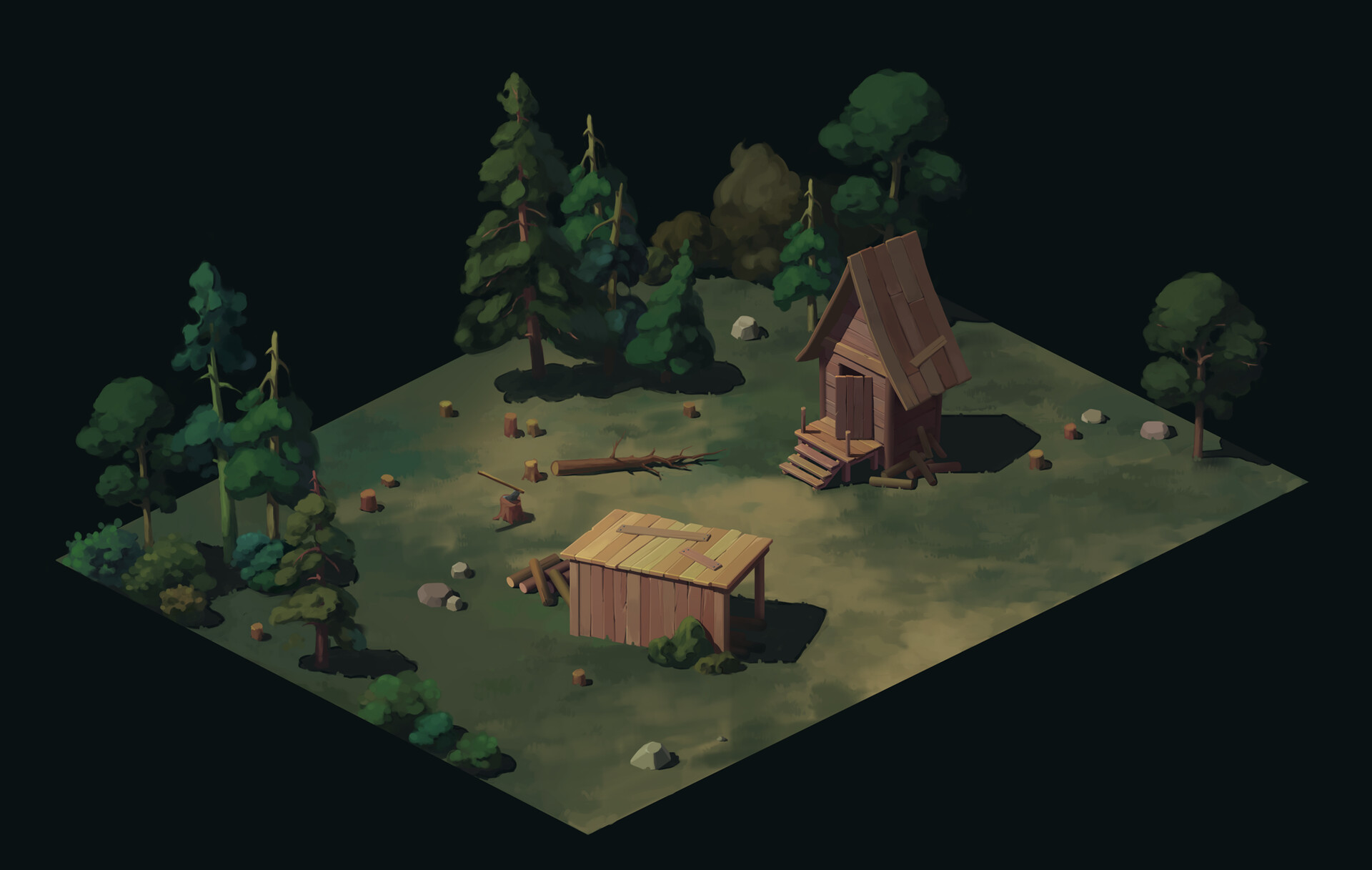 ArtStation - lumberjack_house_01