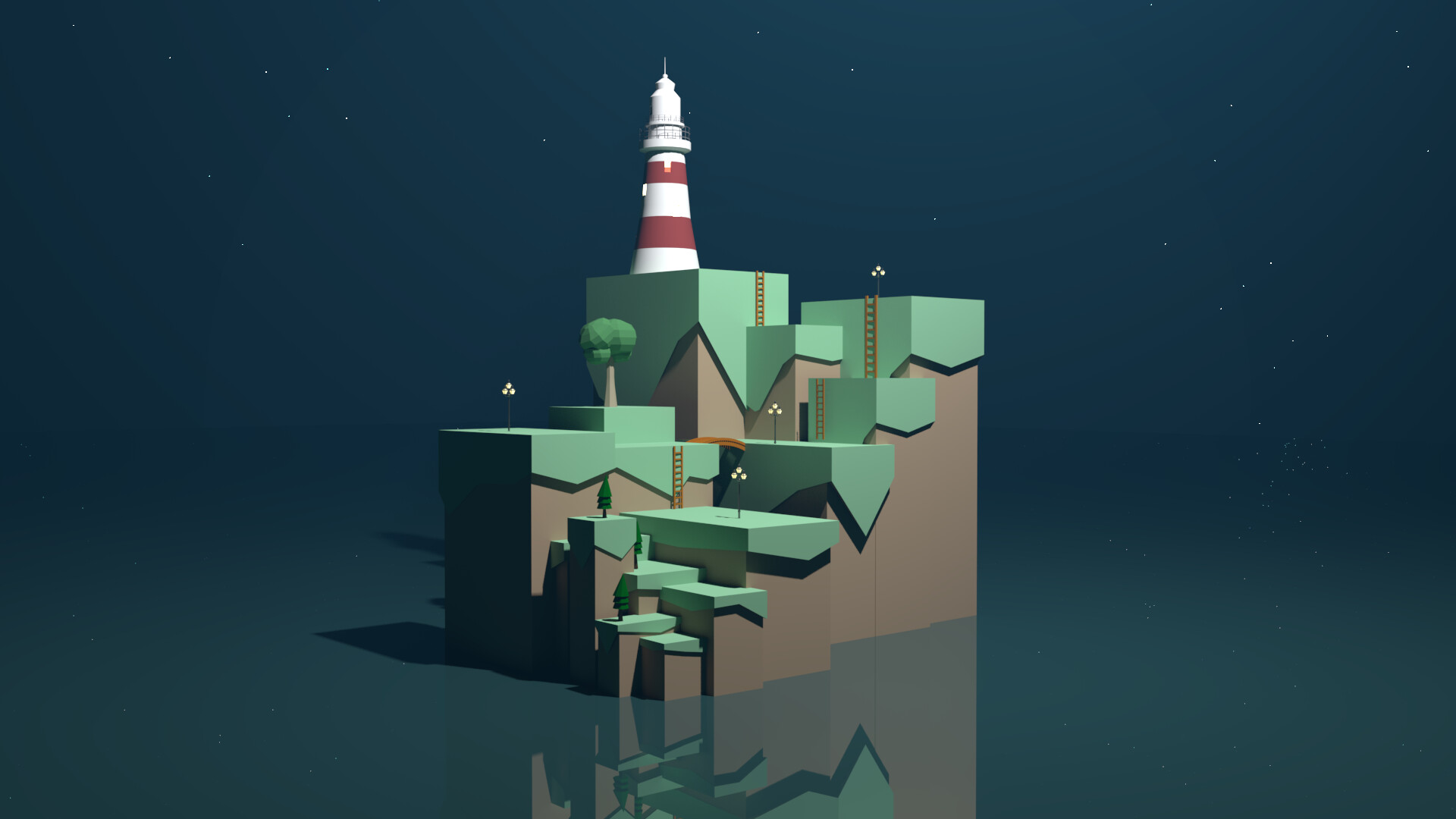 ArtStation - Stylized 3D Island