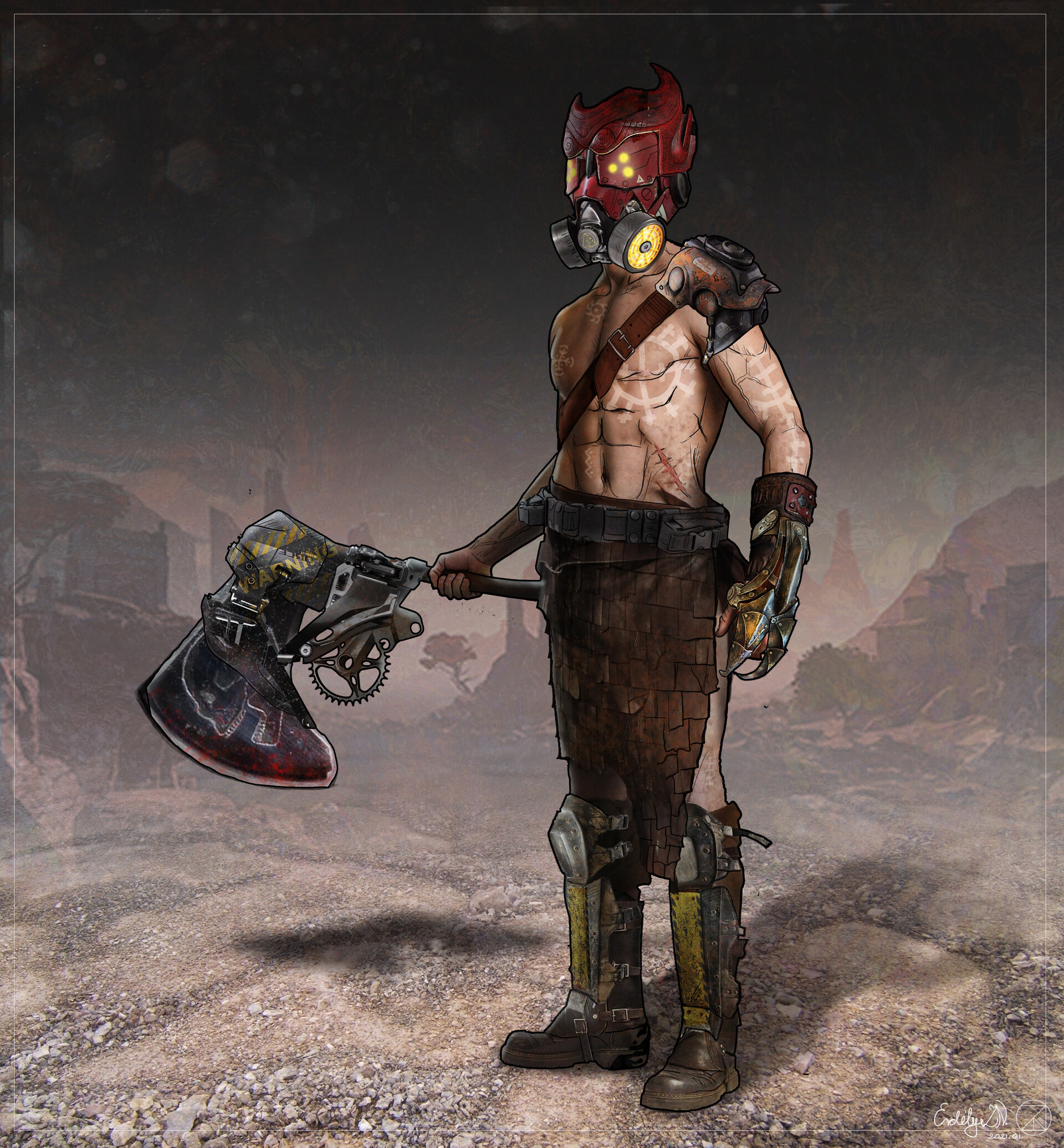 ArtStation - Post Apocaliptic Dude