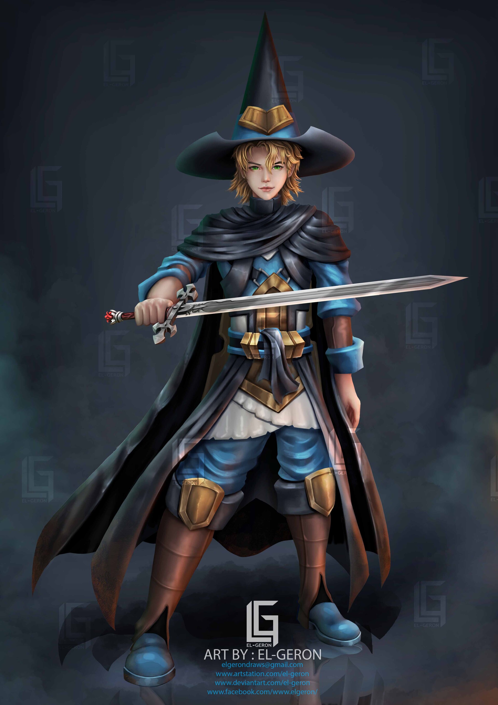 ArtStation - Mage swordsman