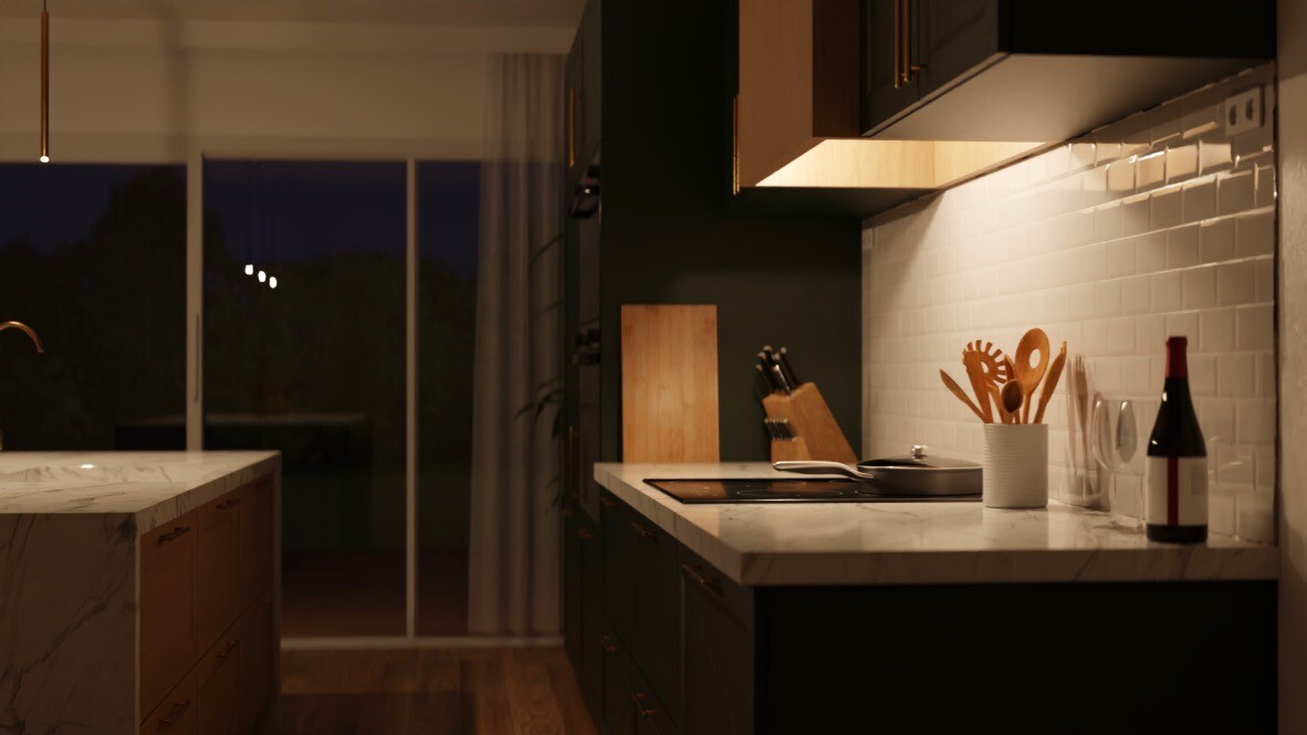 ArtStation - Kitchen at night