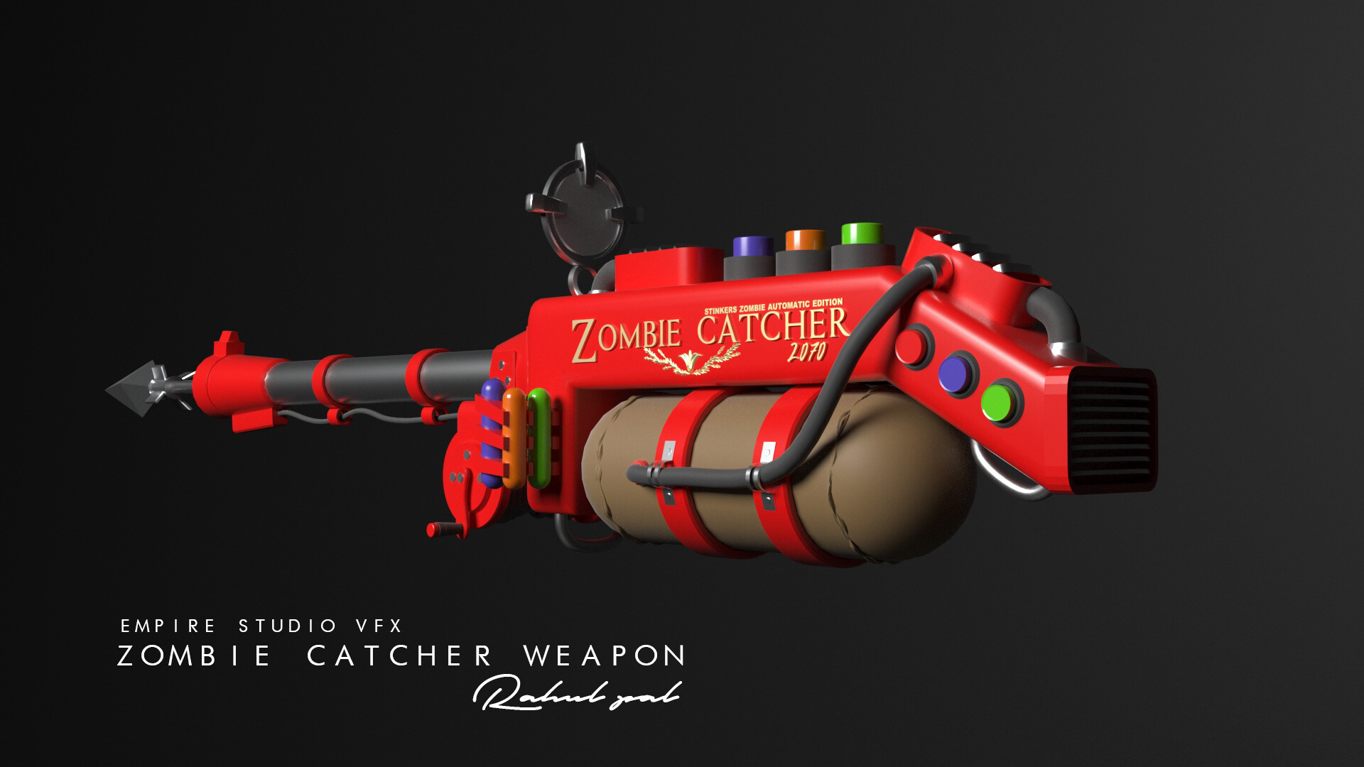 ArtStation - Zombie catcher weapon