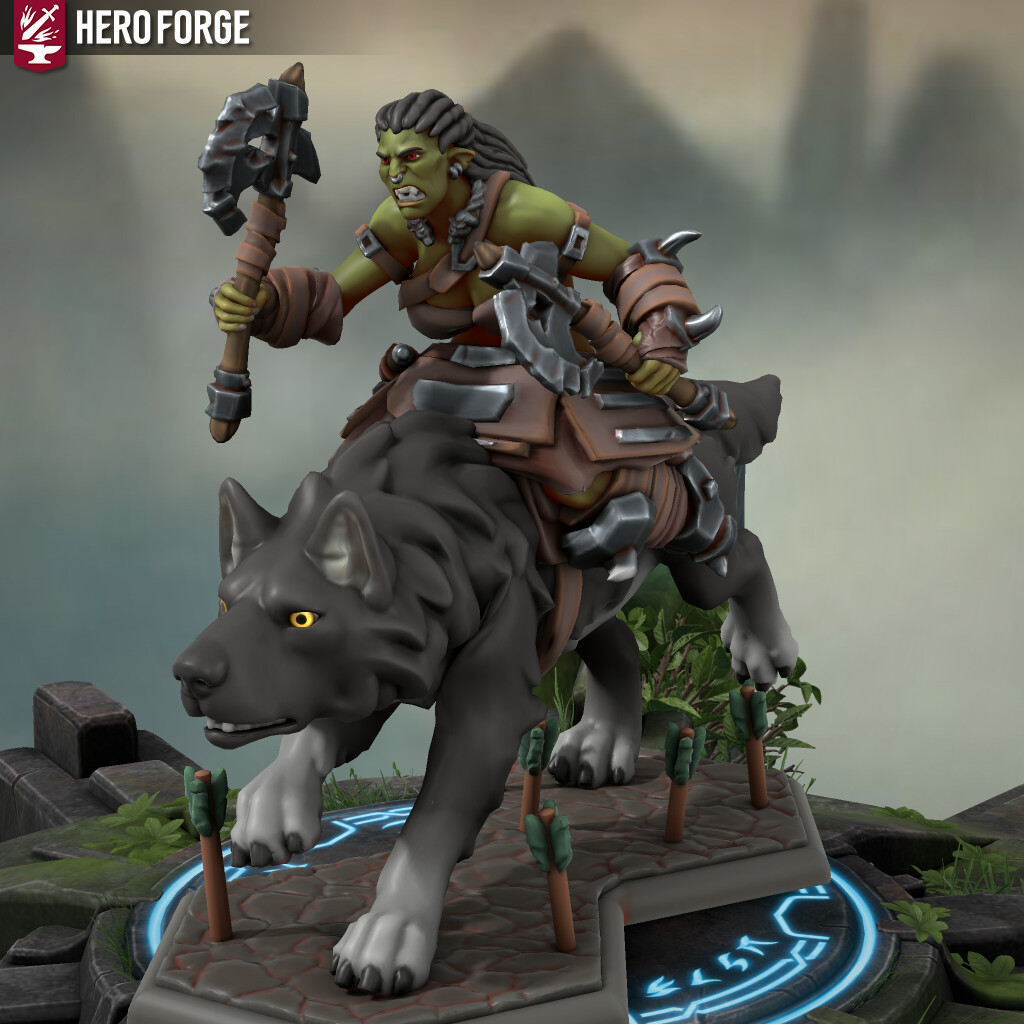 ArtStation - Otara Wolfrider and Skullcrush