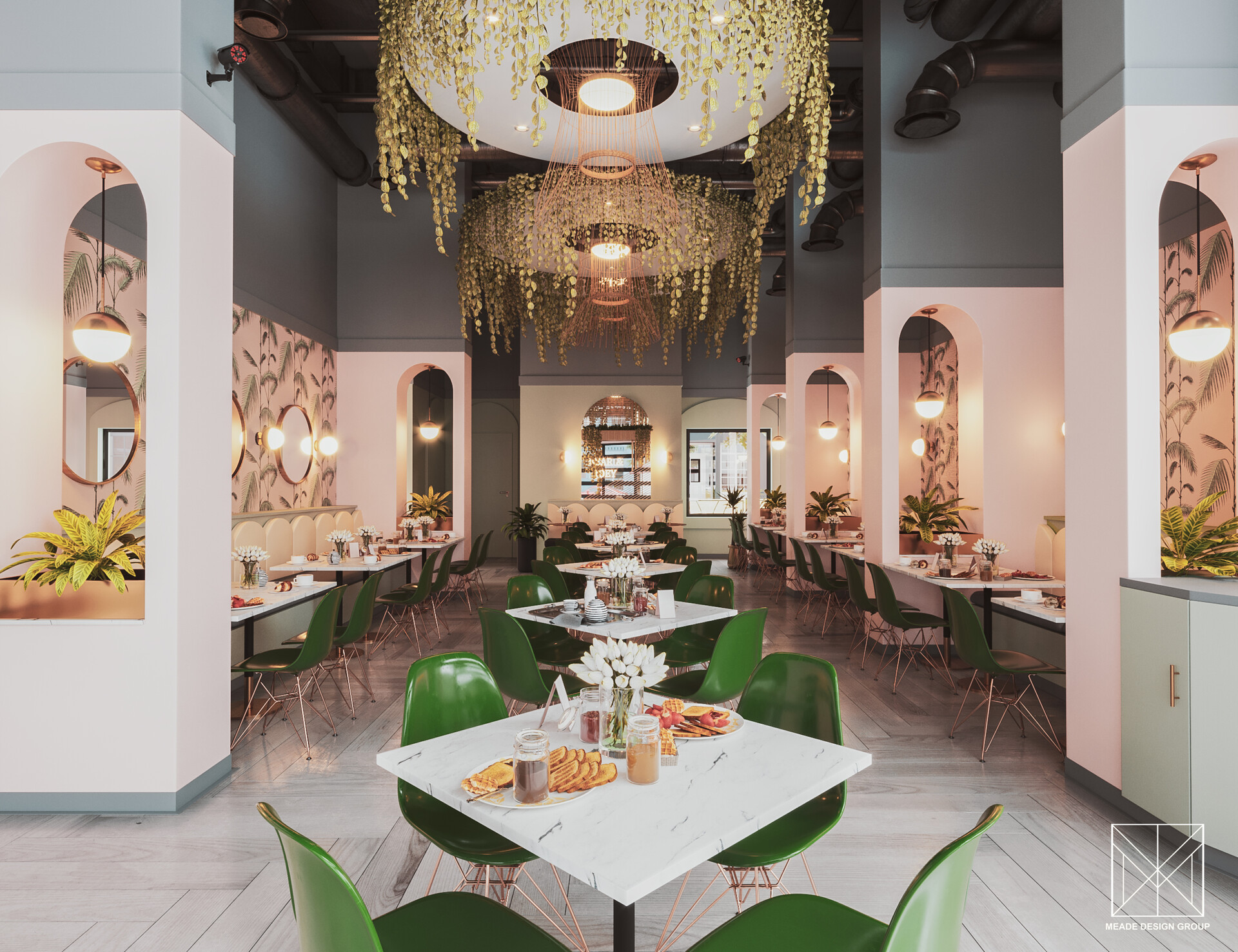 ArtStation - CGI | BEAR&JOEY RESTAURANT VISUALIZATION