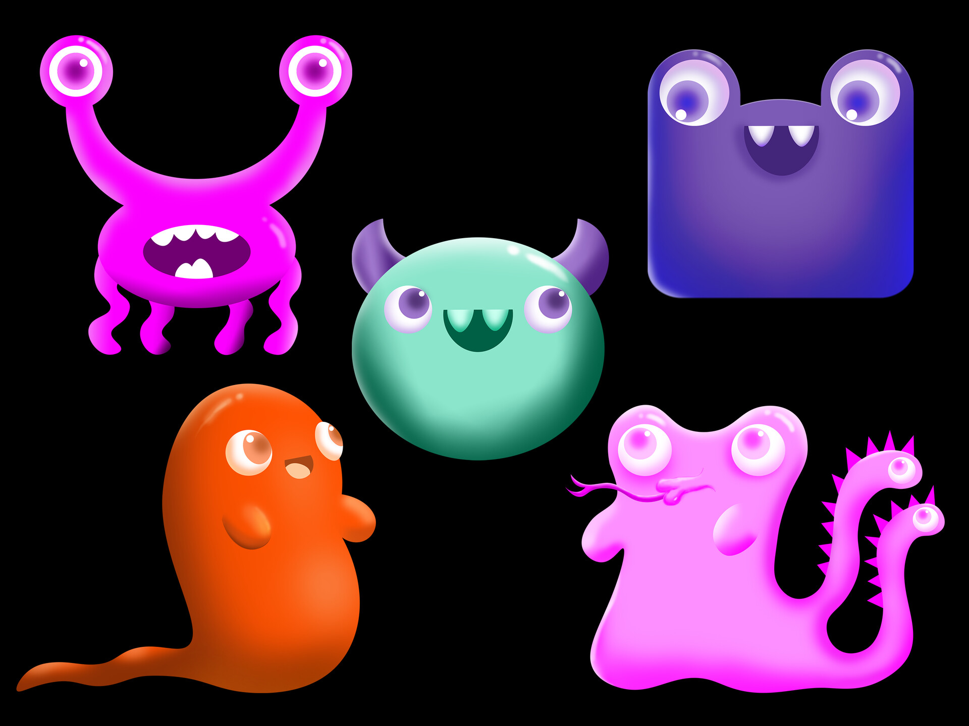 ArtStation - Match-3 Style Game Characters