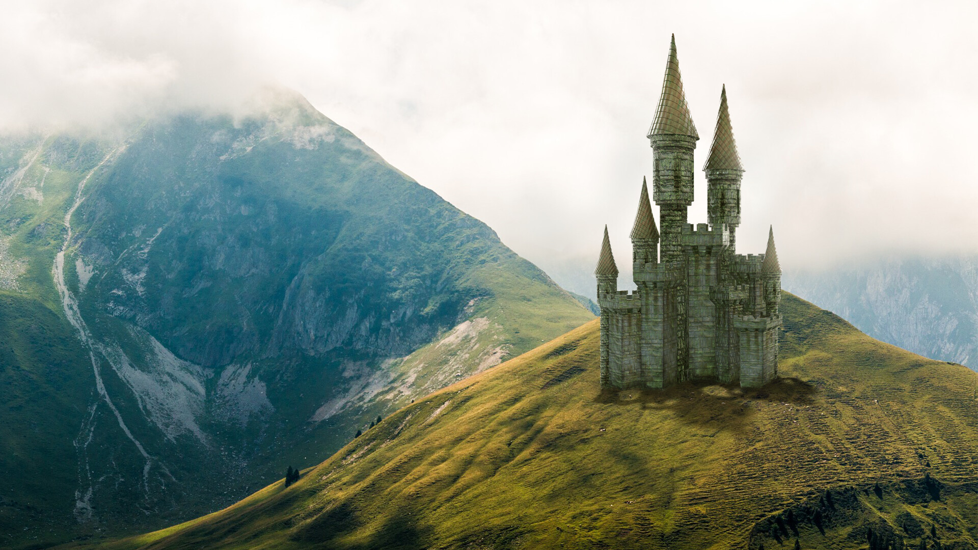 ArtStation - MEDIEVAL CASTLE MATTE PAINTING AND CONCEPT ART