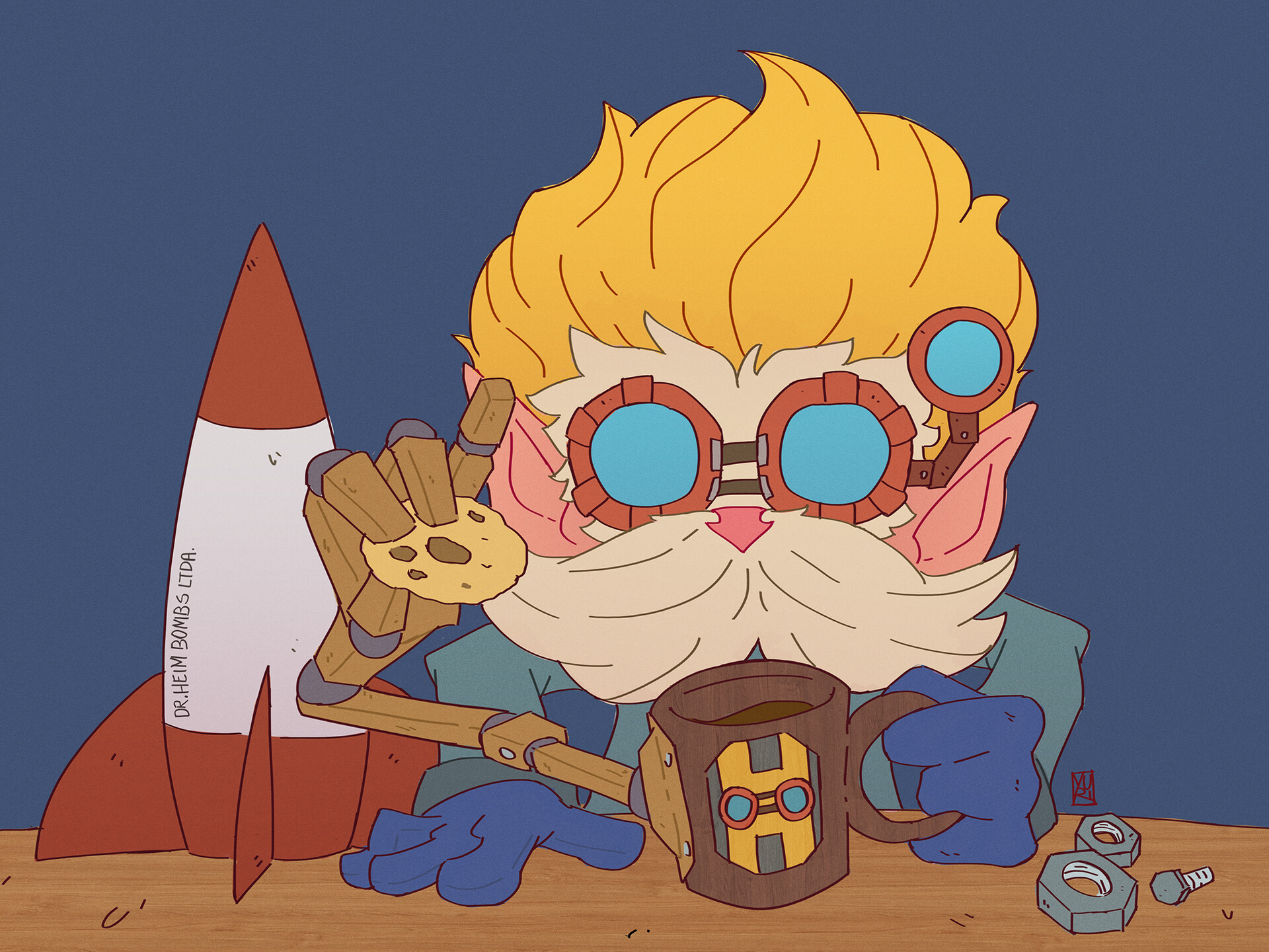 Yuri Soares - Heimerdinger (League of Legends) | Fanart