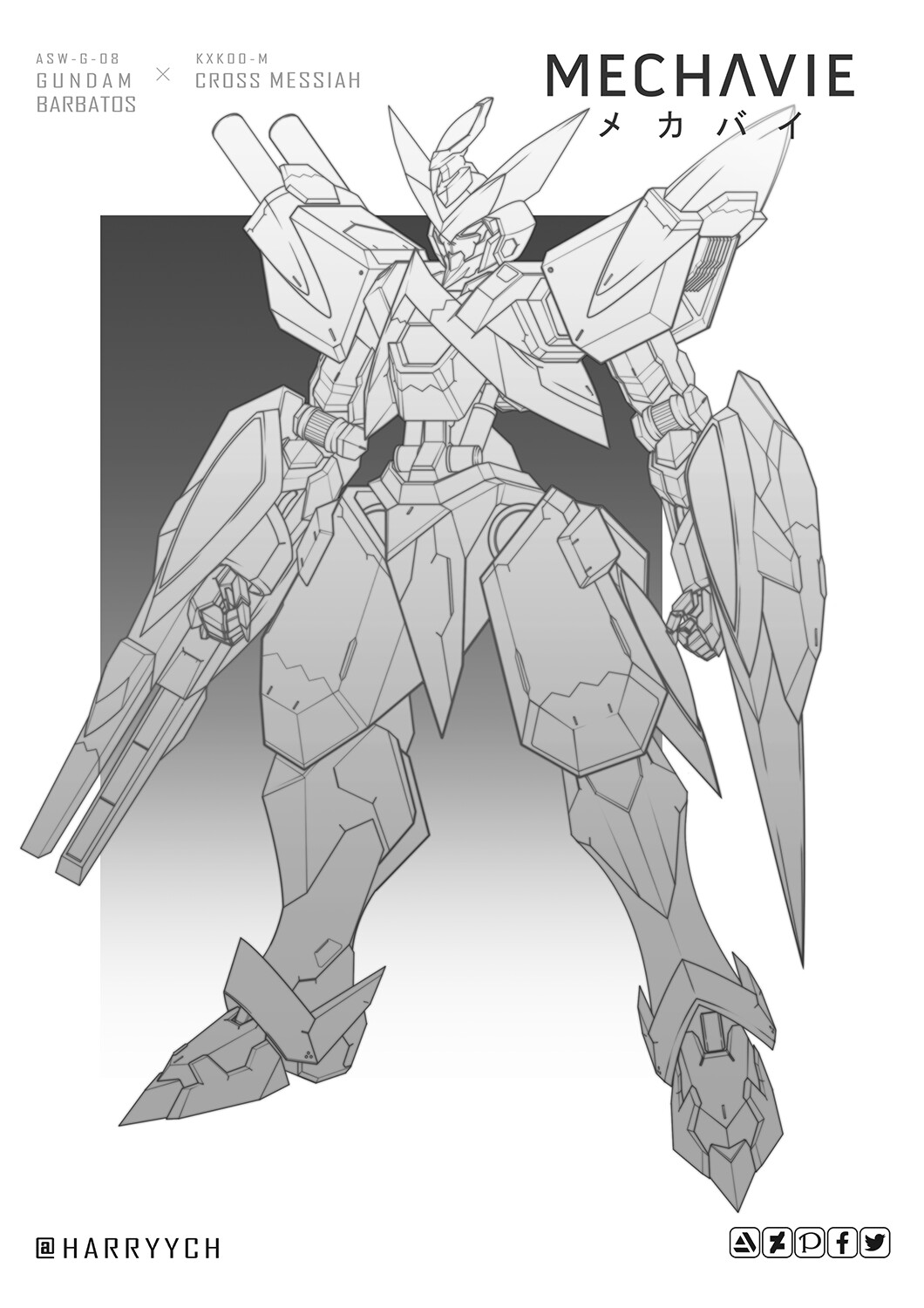 Badass Cross Drawings