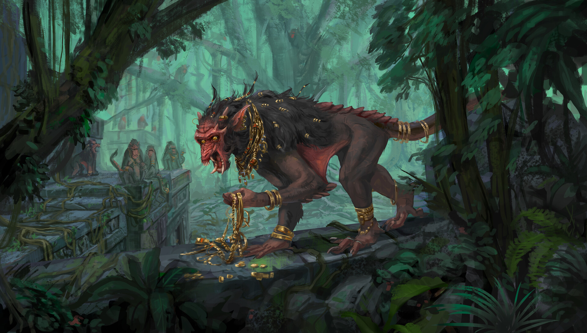 ArtStation - Monkey Guardian of Arnak
