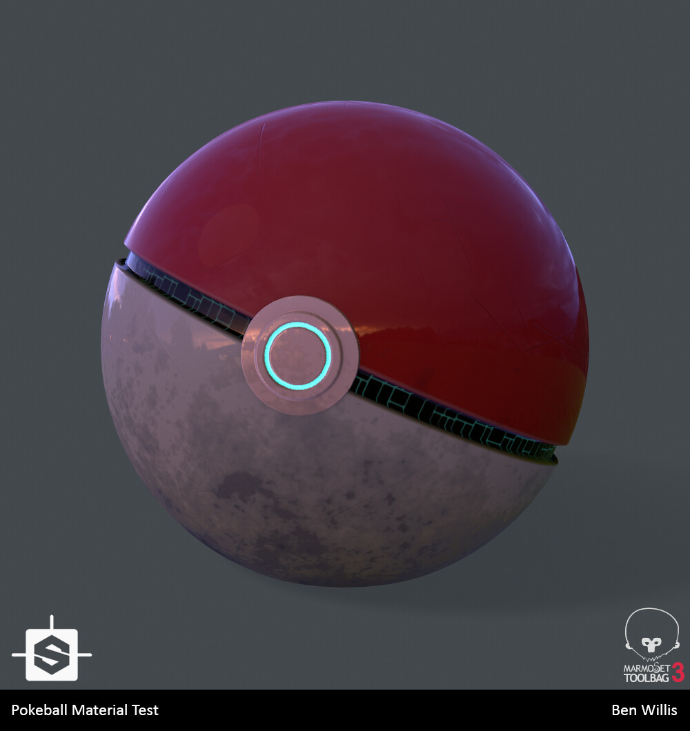 ArtStation - Pokeball Material