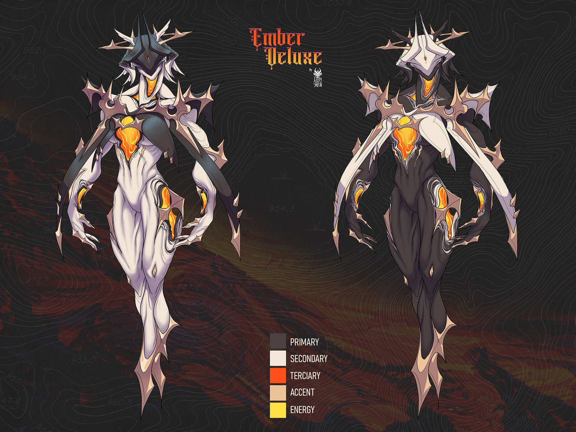 Debby Illanes - Ember Deluxe Concept art / Warframe