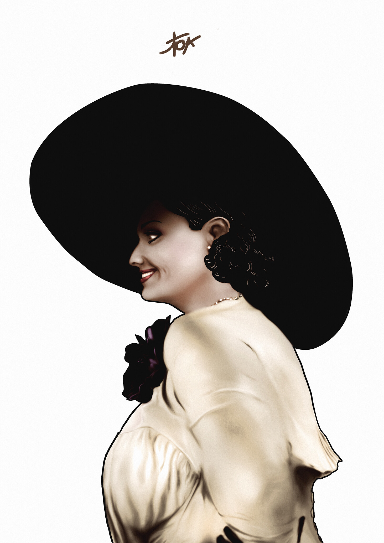 ArtStation - Lady Dimitrescu Portrait