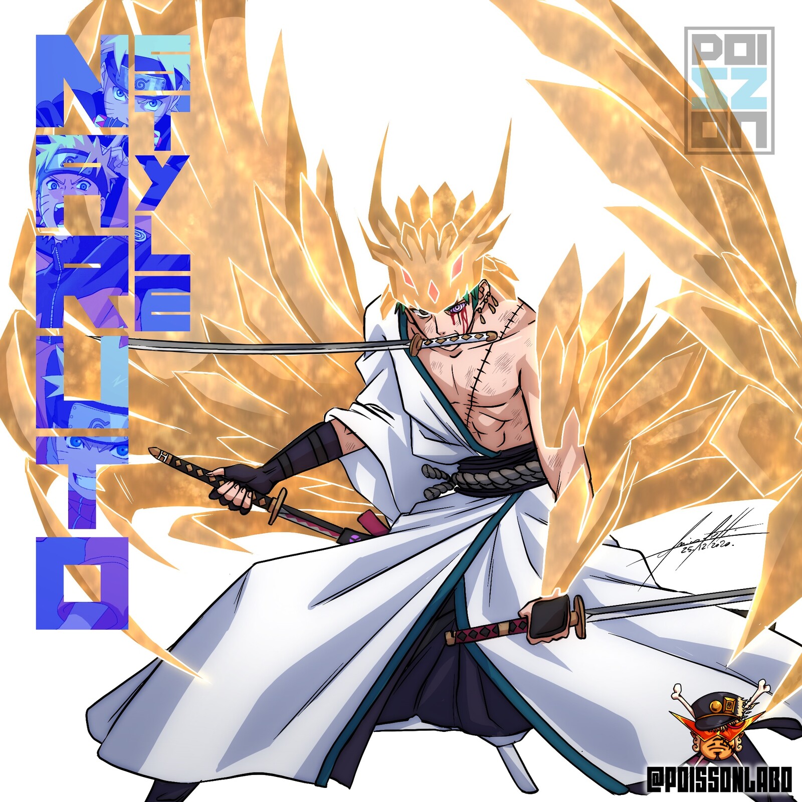 Poisson Labo - Zoro in 9 styles + 1 bonus