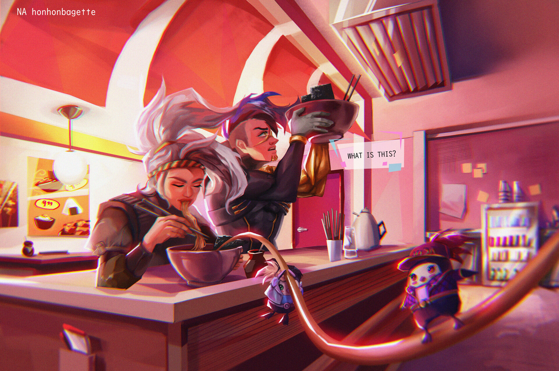 ArtStation - Akali and Kayn Ramen Shop