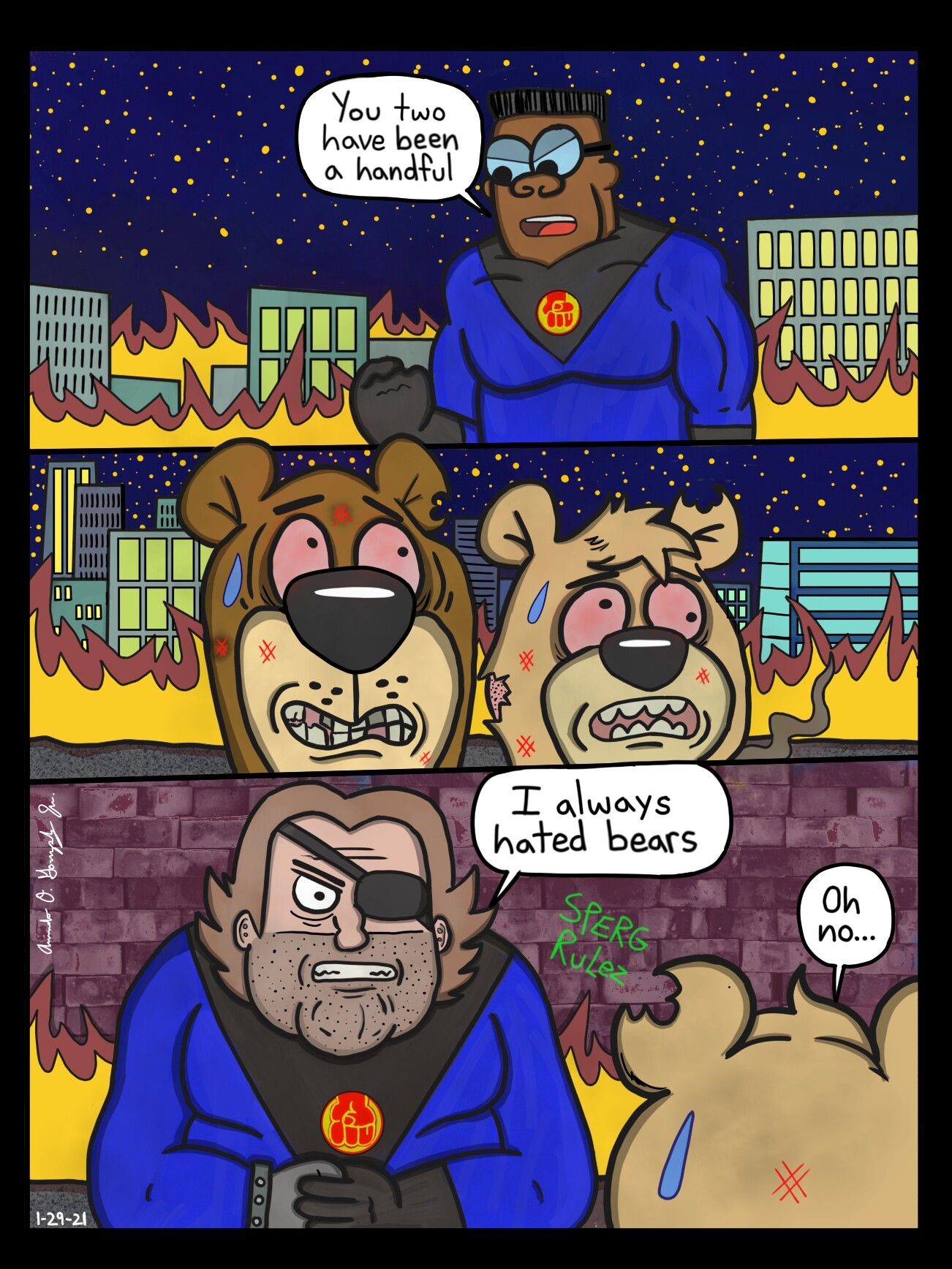 ArtStation - UF Comic Page Colored