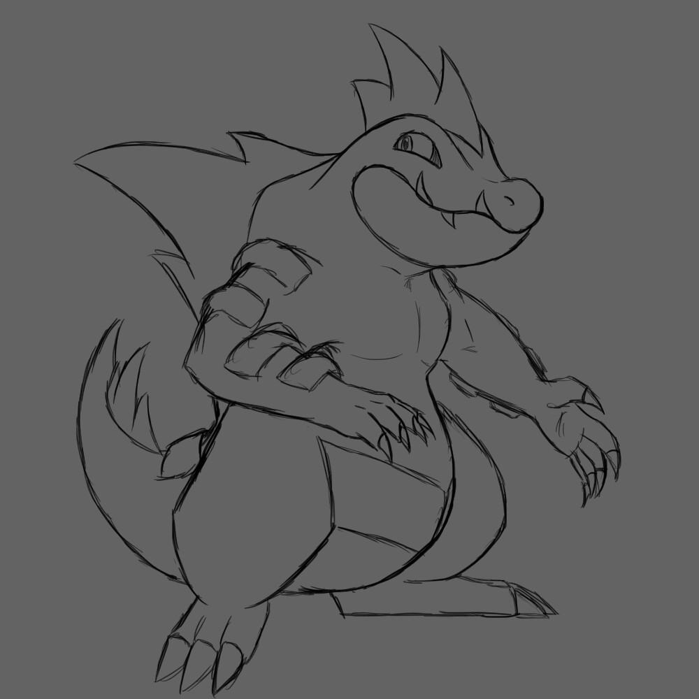 pokemon feraligatr coloring pages