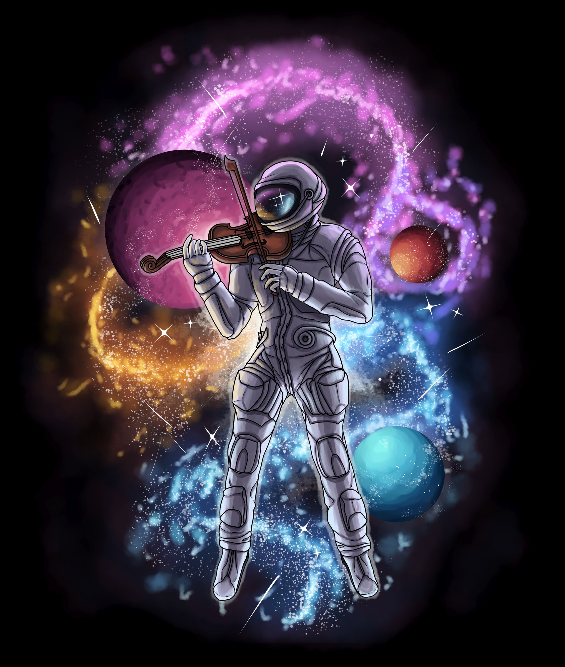 ArtStation - Space violin