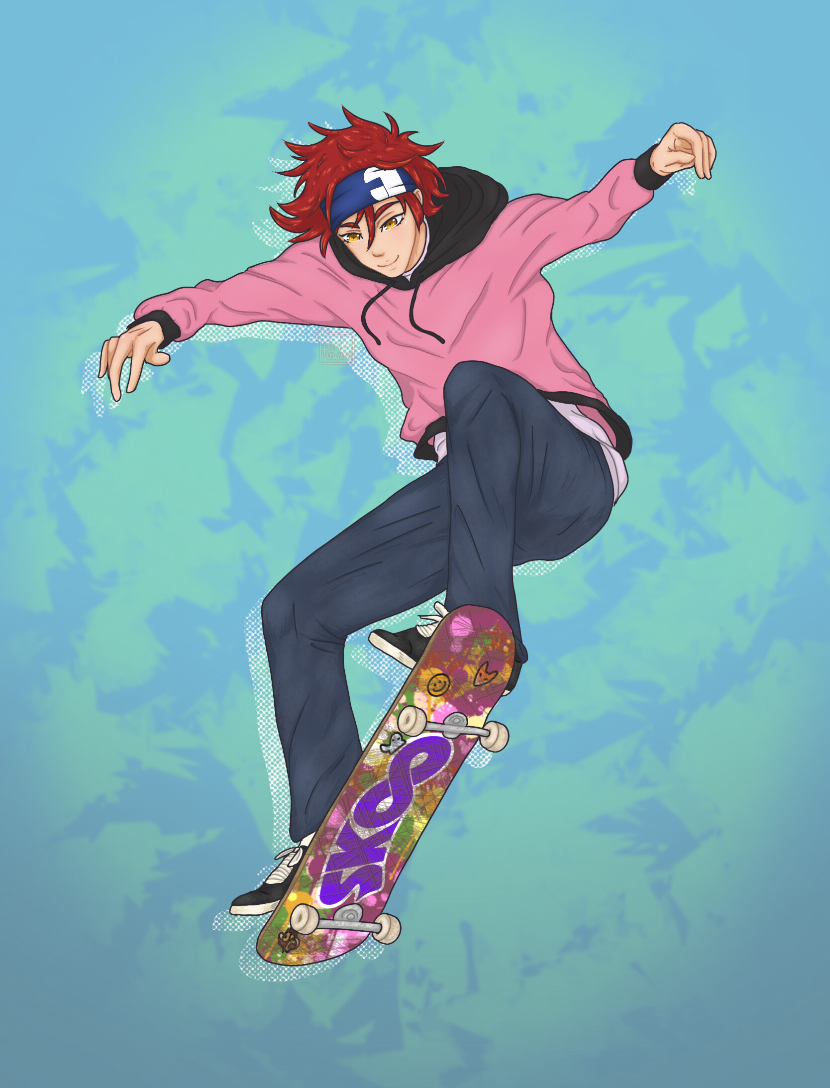 ArtStation - Reki from SK8 the Infinity