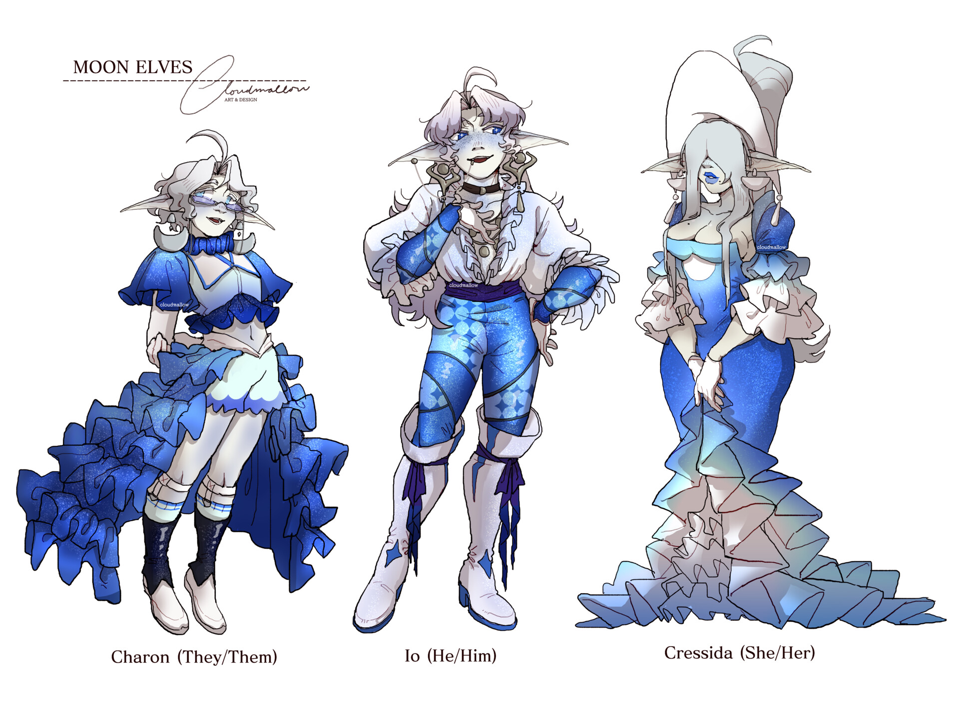 ArtStation - Moon Elf Lineup
