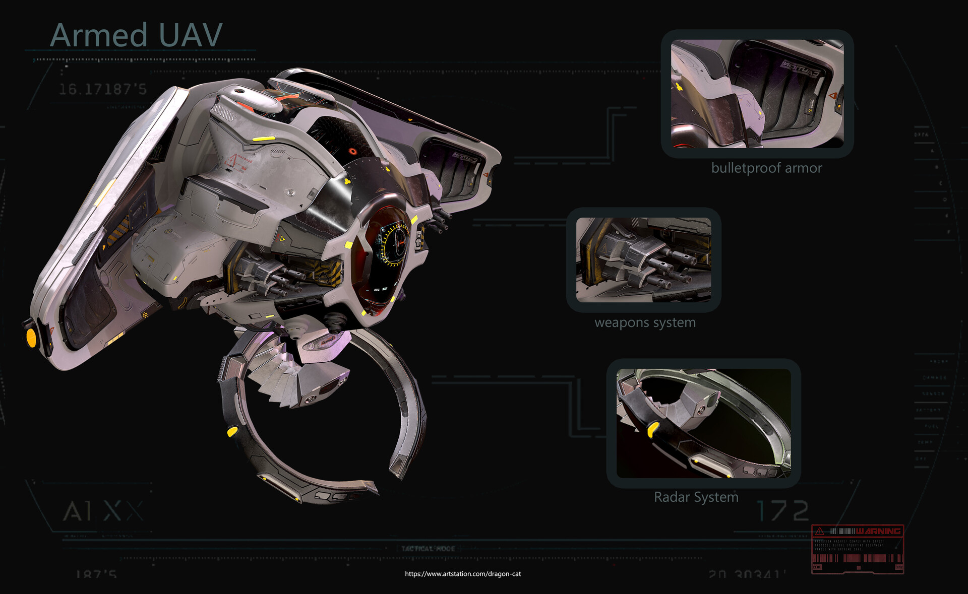 ArtStation - Armed UAV “Watcher”