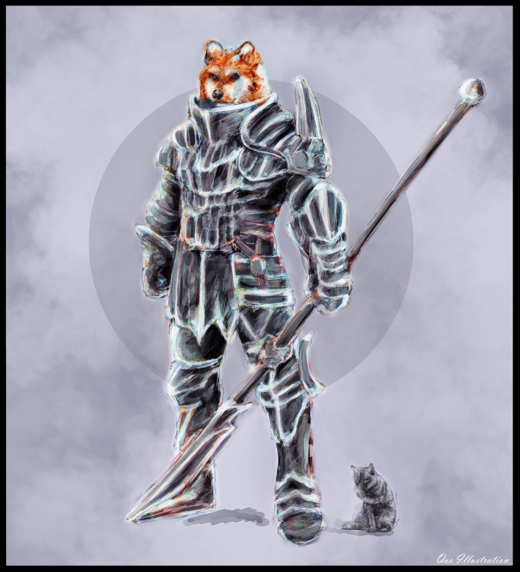 ArtStation - DnD Commission - Dogfolk Warrior