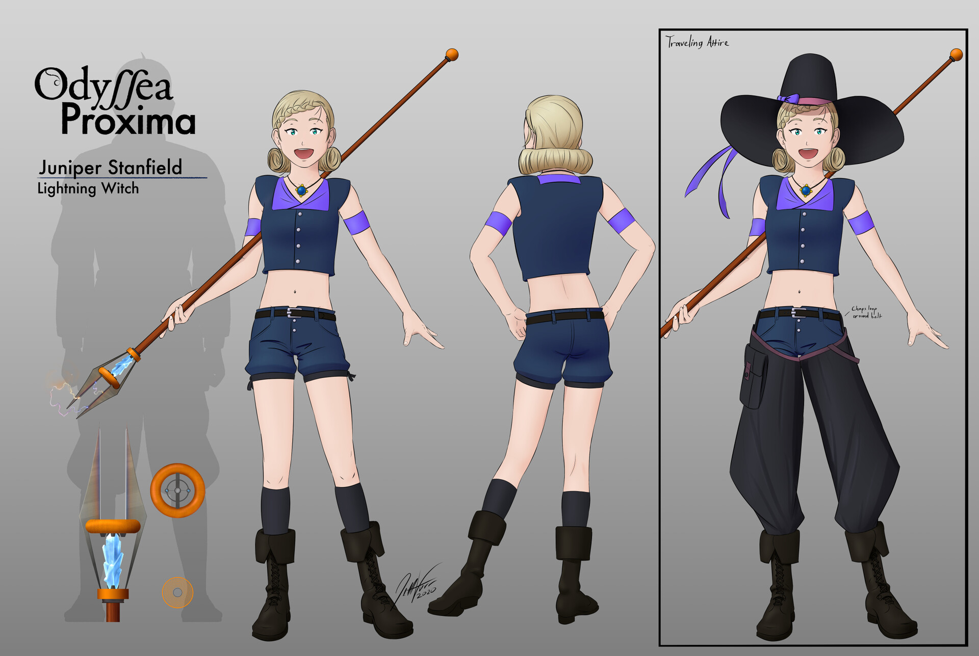 ArtStation - Character Design: Juniper the Lightning Witch