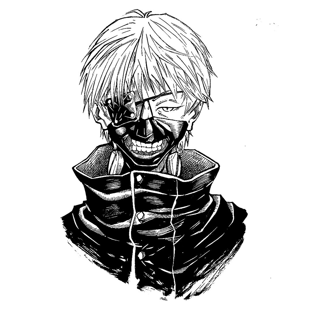 how to draw kaneki
