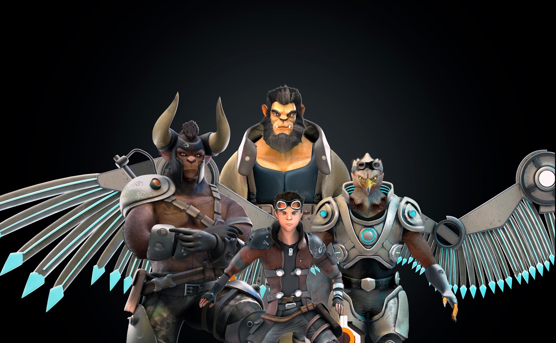 ArtStation - 4 characters of my videogame proyect