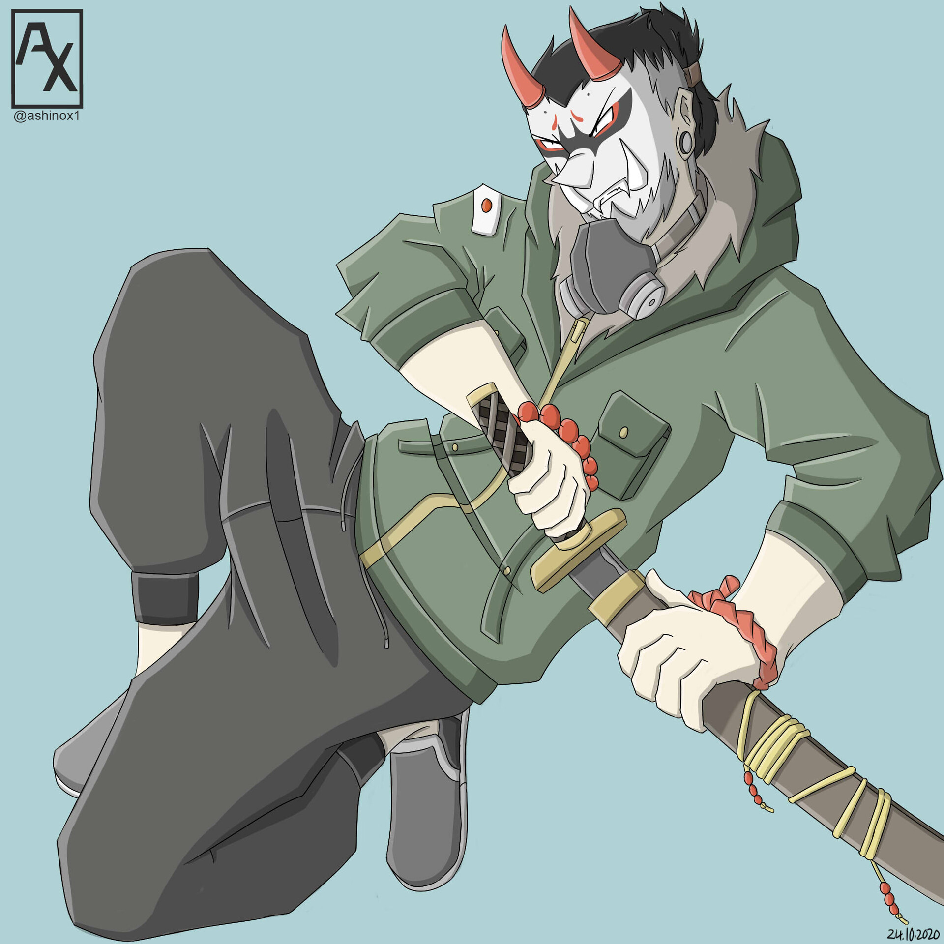 ArtStation - Casual Modern Day Oni