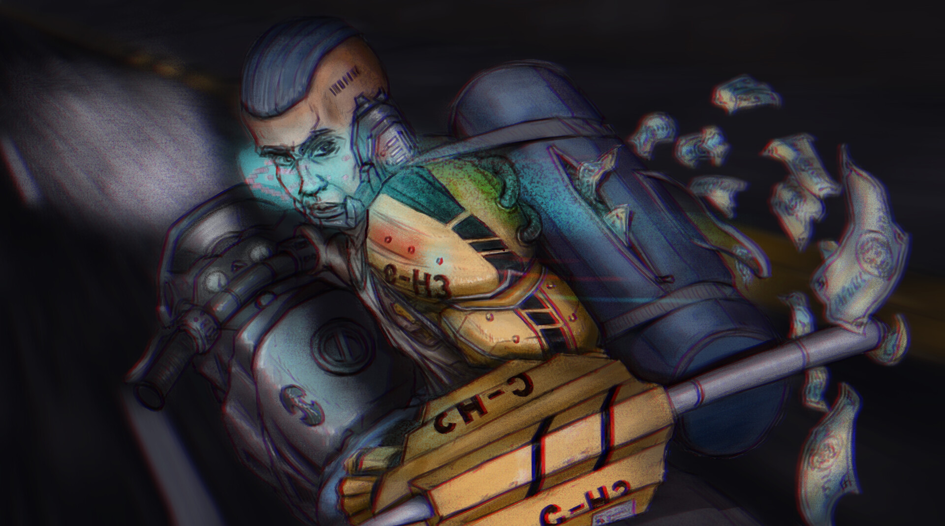 ArtStation - Cyberpunk Pile Driver