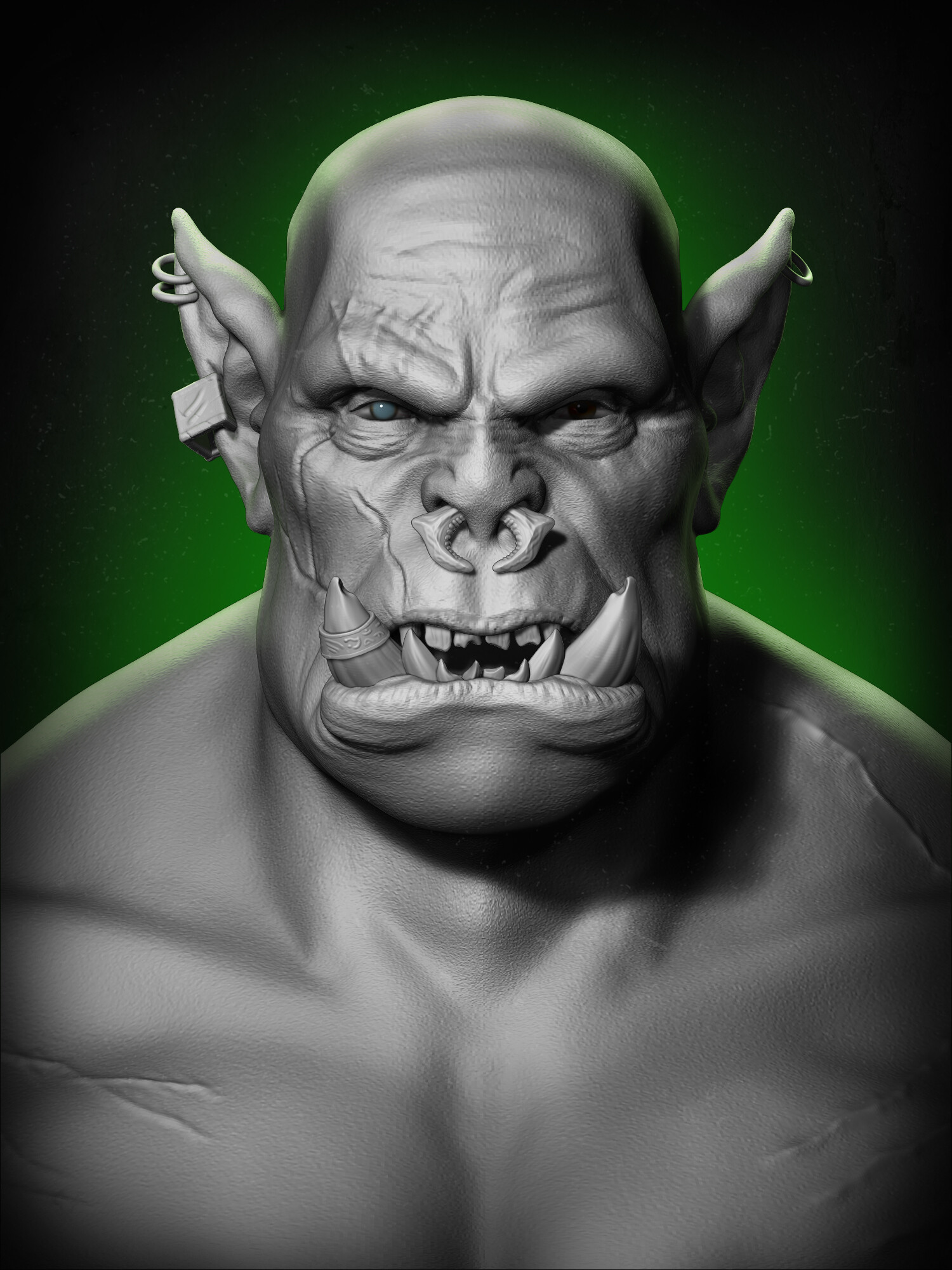 ArtStation - Orc Bust speedsculpt