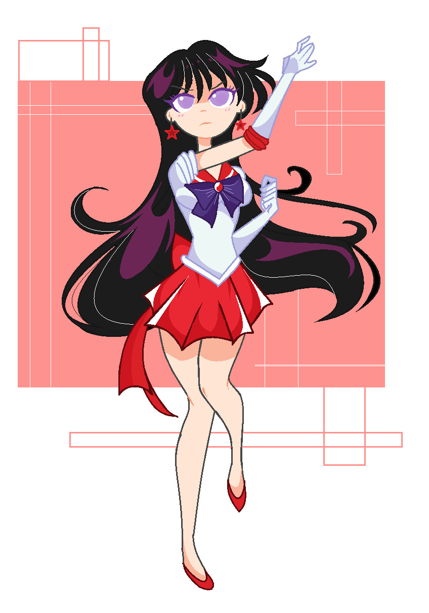 Sailor Mars Transparent