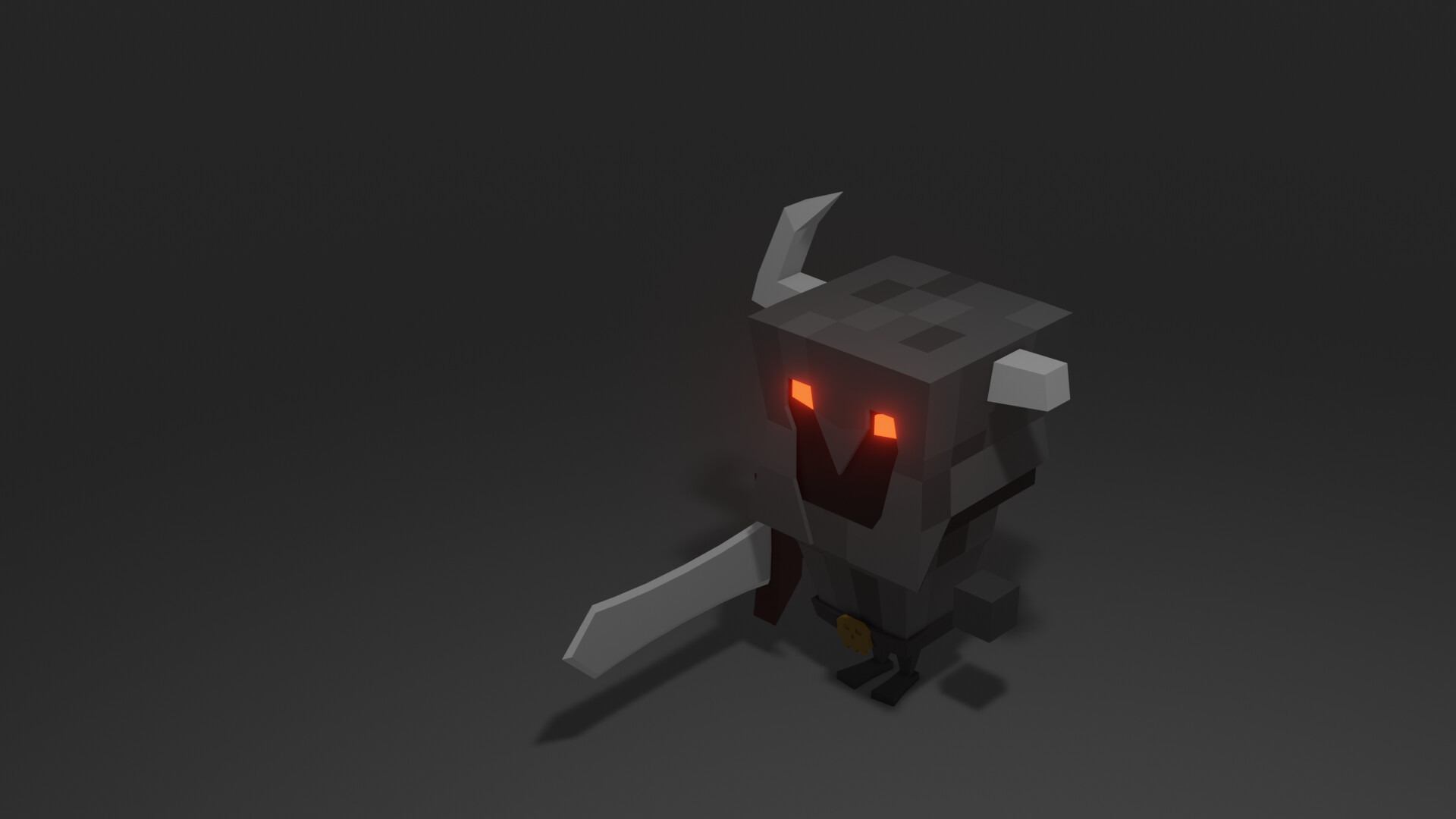 ArtStation - Lowpoly dark knight