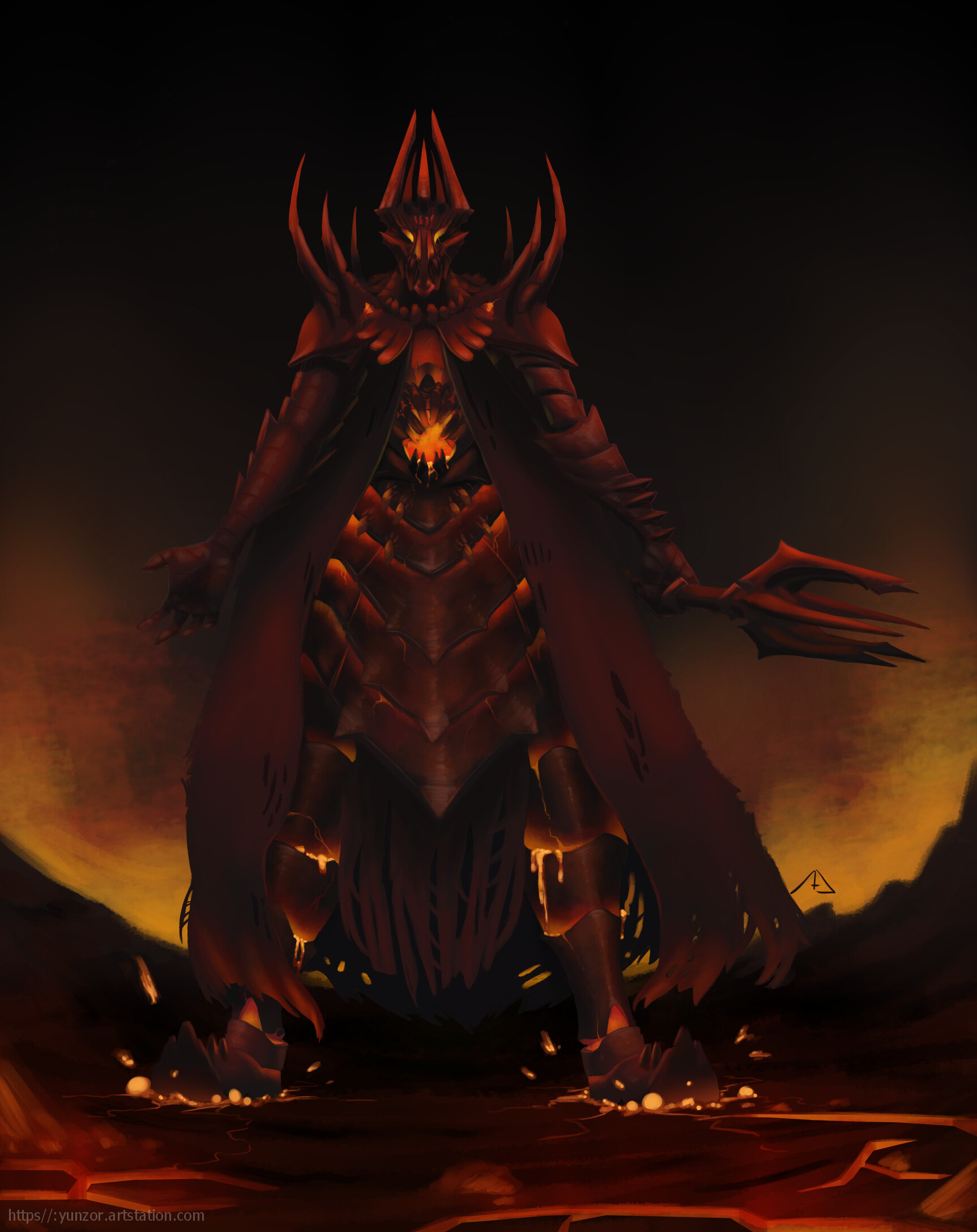 ArtStation - CDC January : Sauron