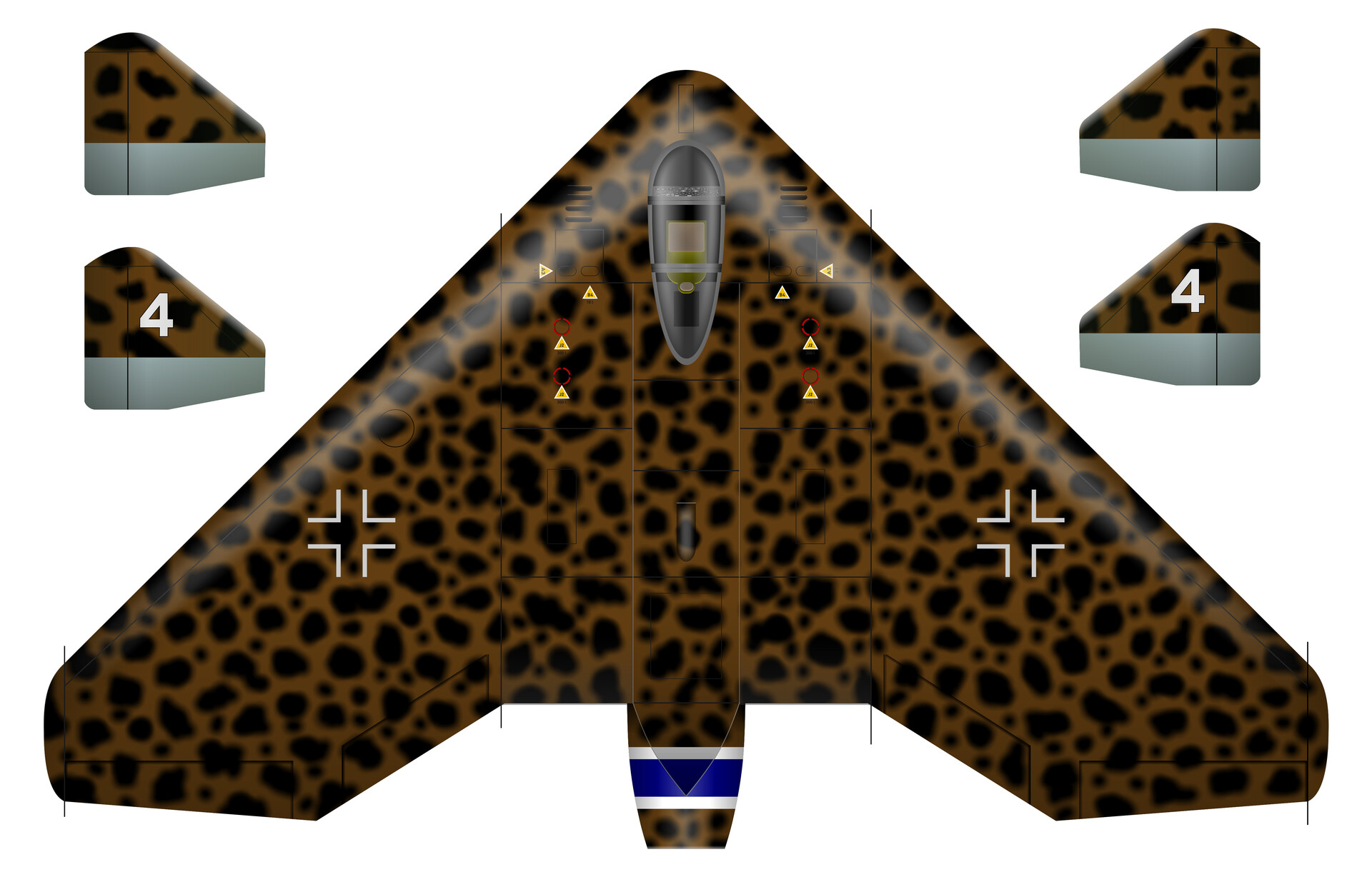 ArtStation - Arado 581 Flying Wing Interceptor topside