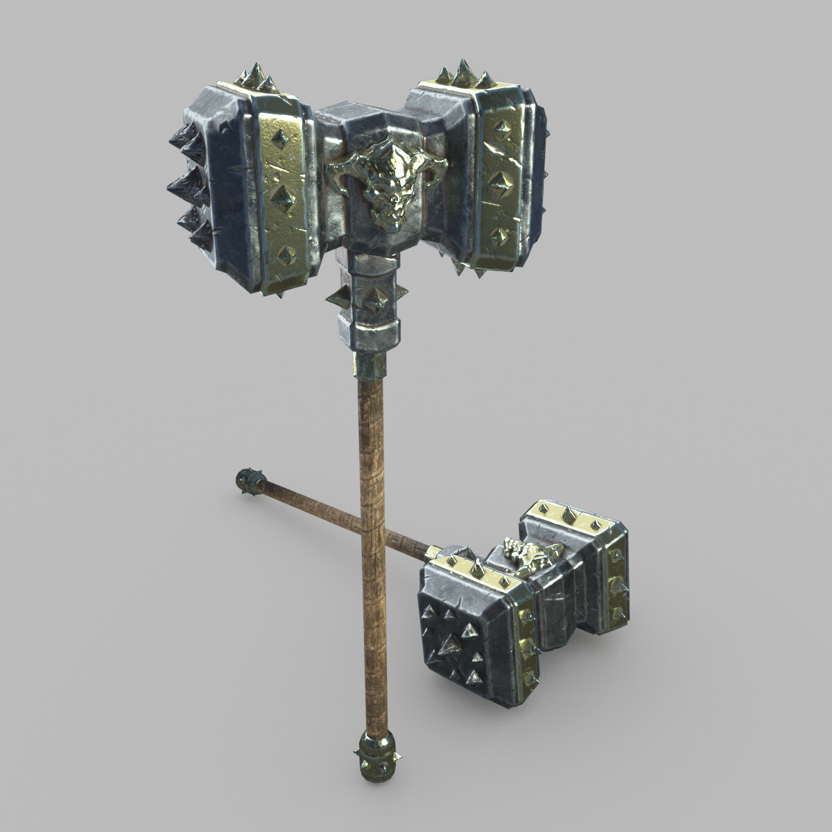 Oleh Puhachov - Spiked warhammer.