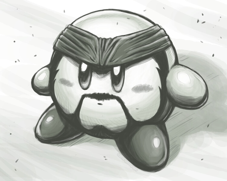 ArtStation - Solid Snake Kirby
