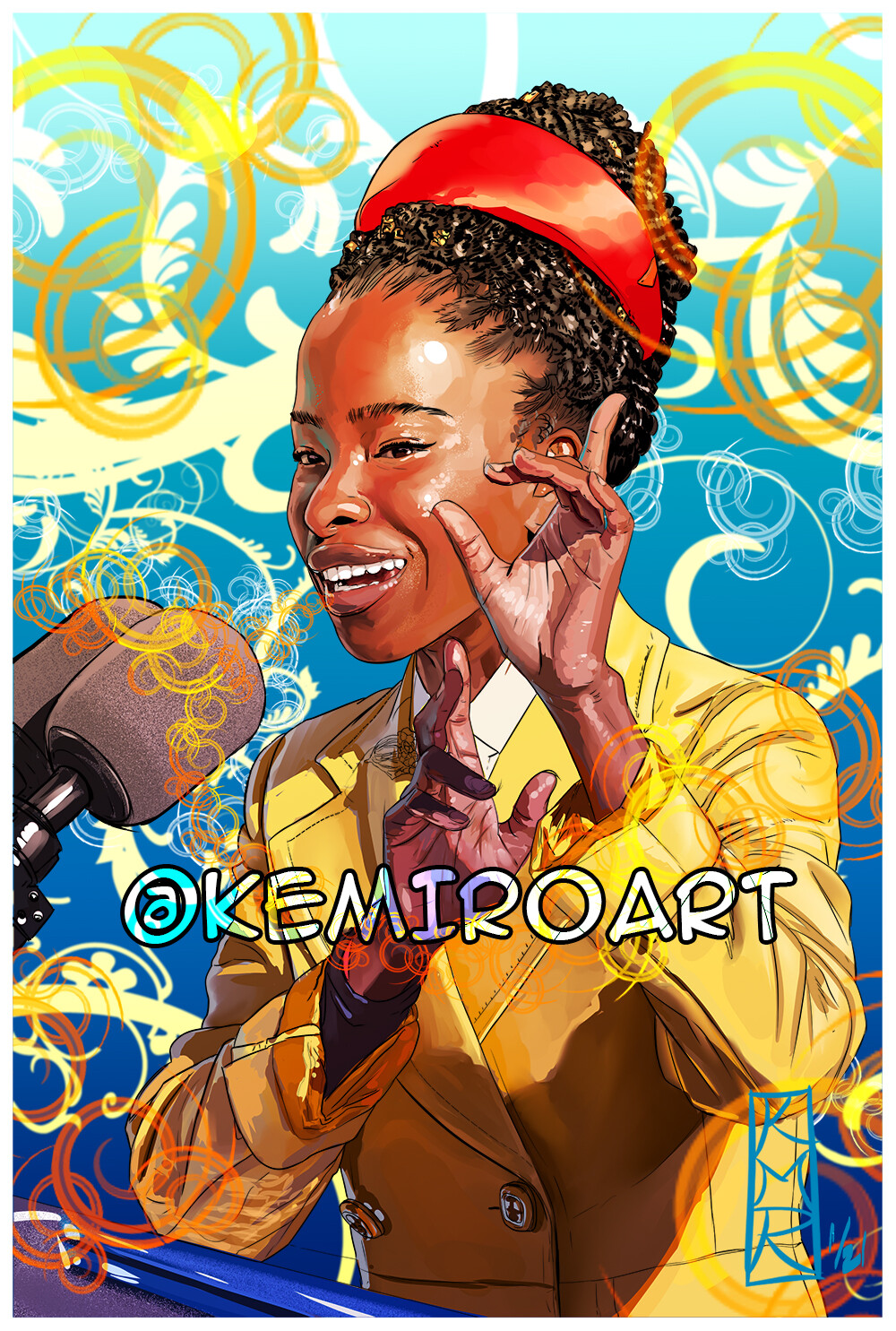 ArtStation - Amanda Gorman - The Hill We Climb - A Portrait