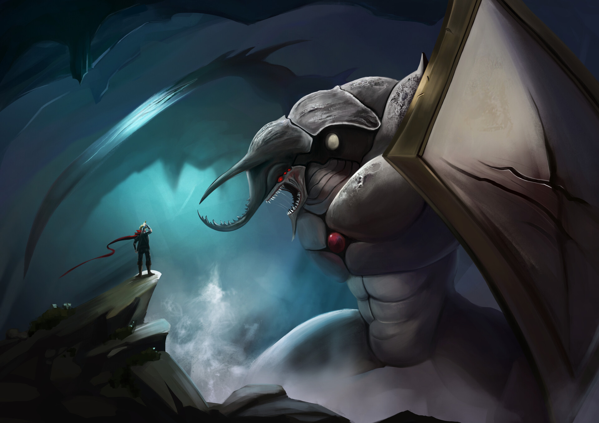 ArtStation - a very big and angry beetle monster