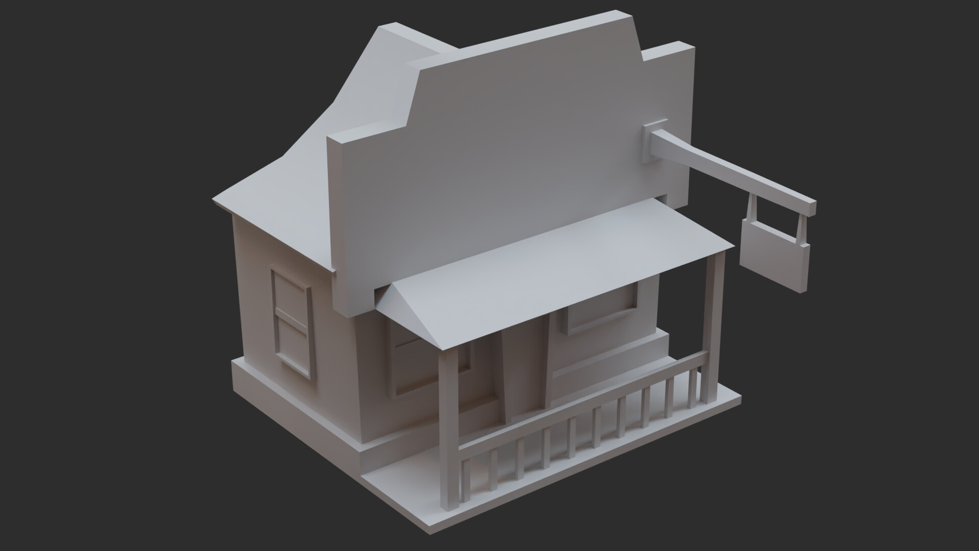 ArtStation - Wild West Shop Concept | 3d models