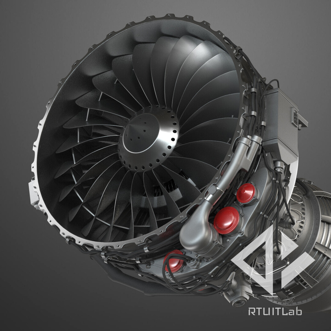 ArtStation - Airplane Engine CFM-56 Series