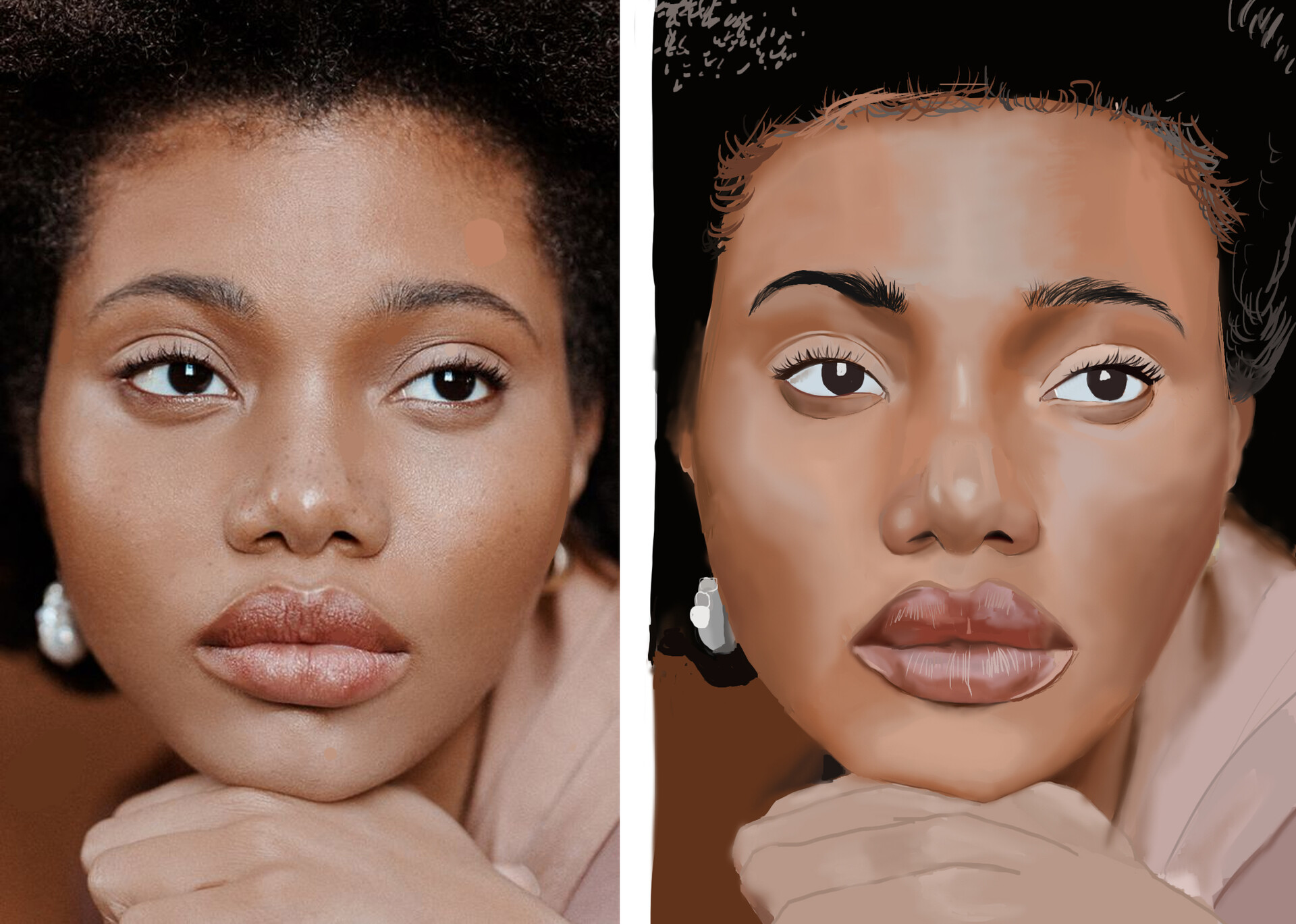 ArtStation - studying portrait