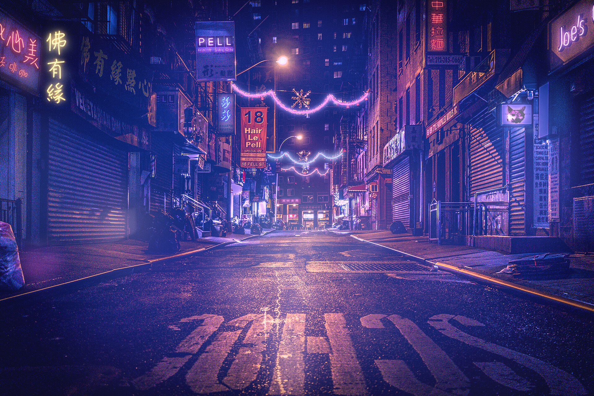 ArtStation - Neon Street - Edited photography