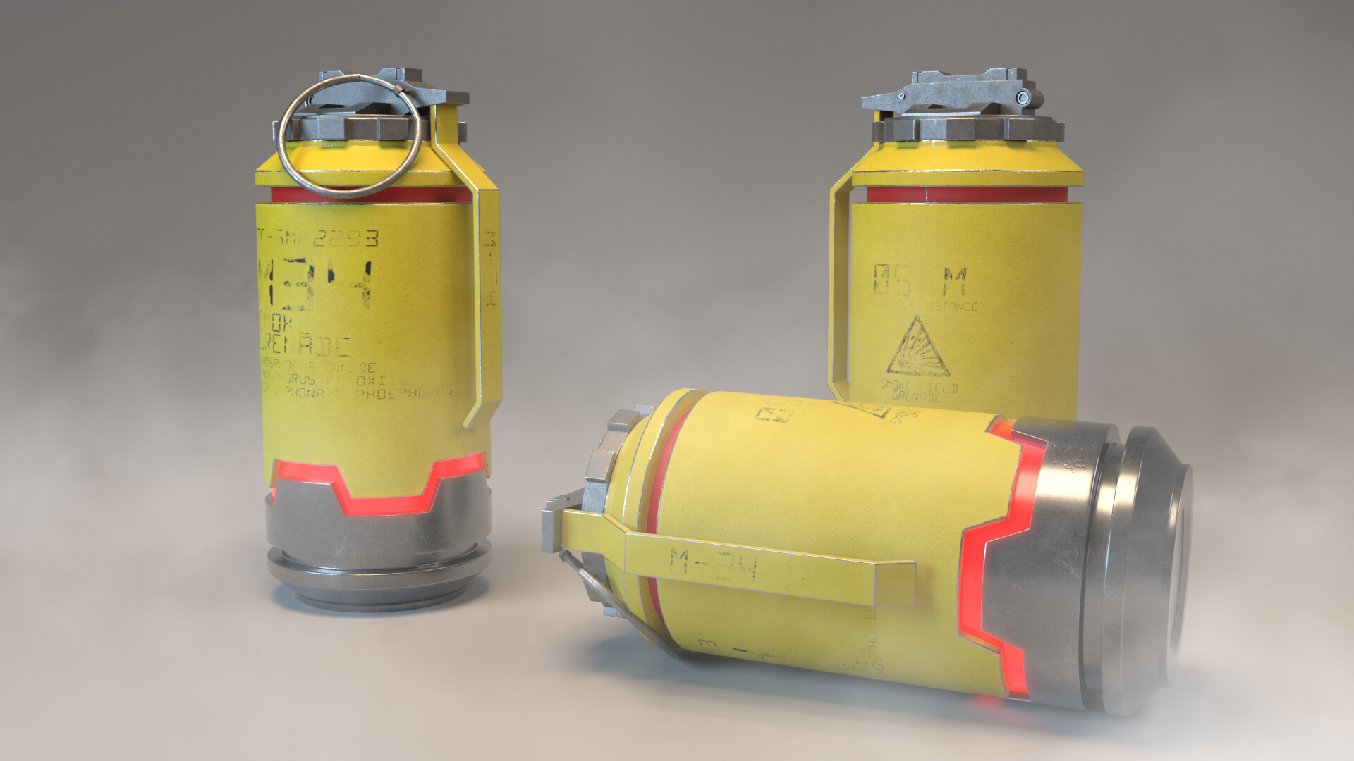 ArtStation - Sci-Fi Smoke Grenade