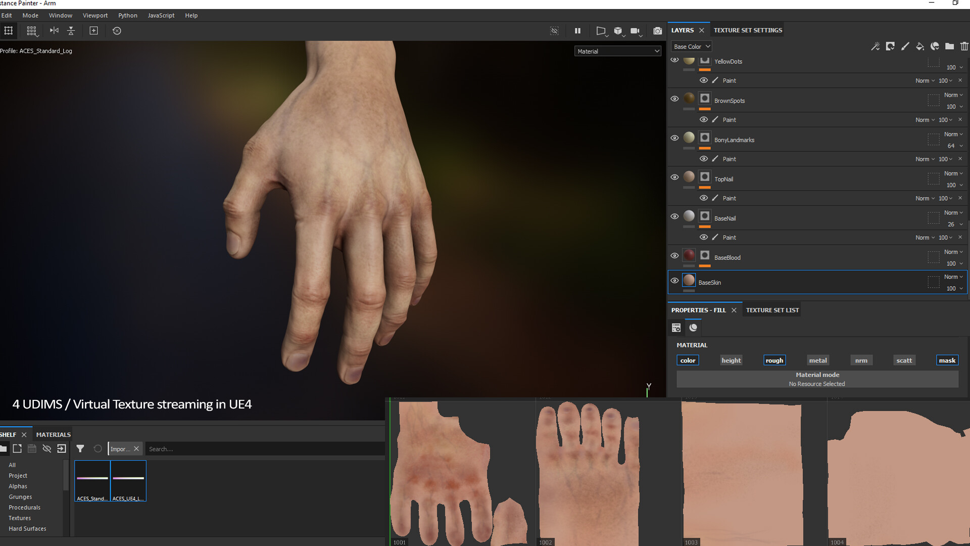 Tanguy Talbert - Realtime skin shader